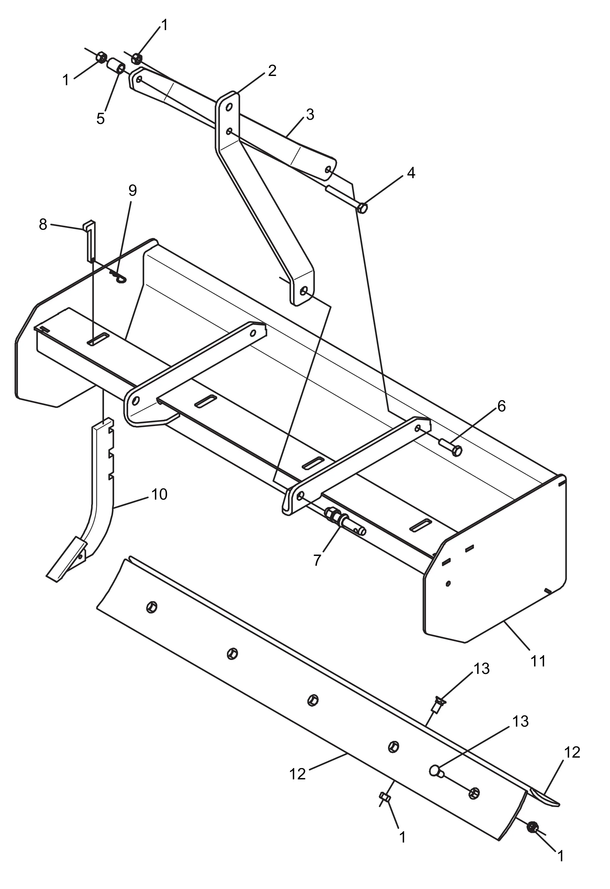 Kodiak Box Scrapers Parts Diagrams