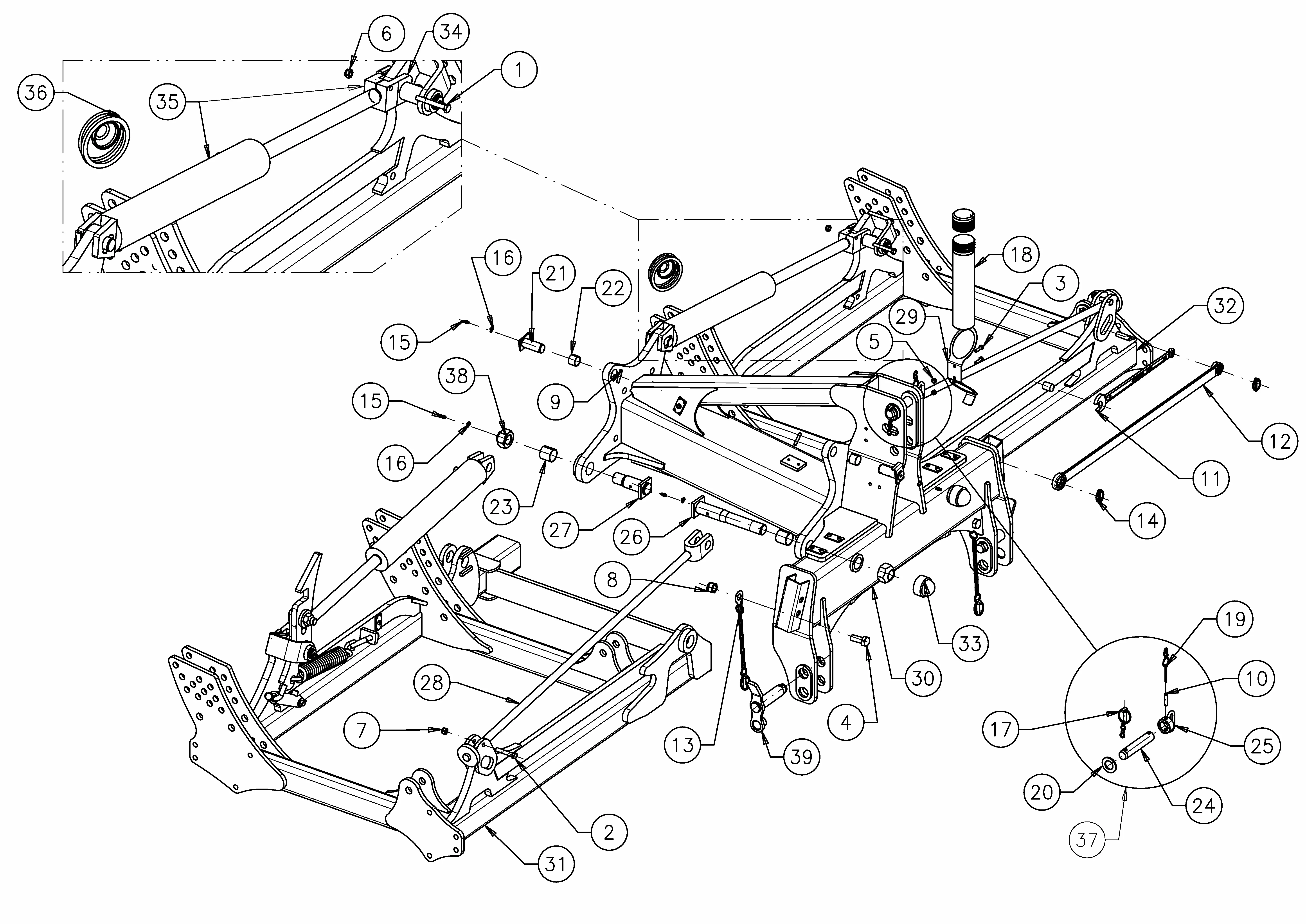 Kverneland CLC EVO (S/N CSTxx008307 - CSTxx009170) (2013) Parts Diagrams