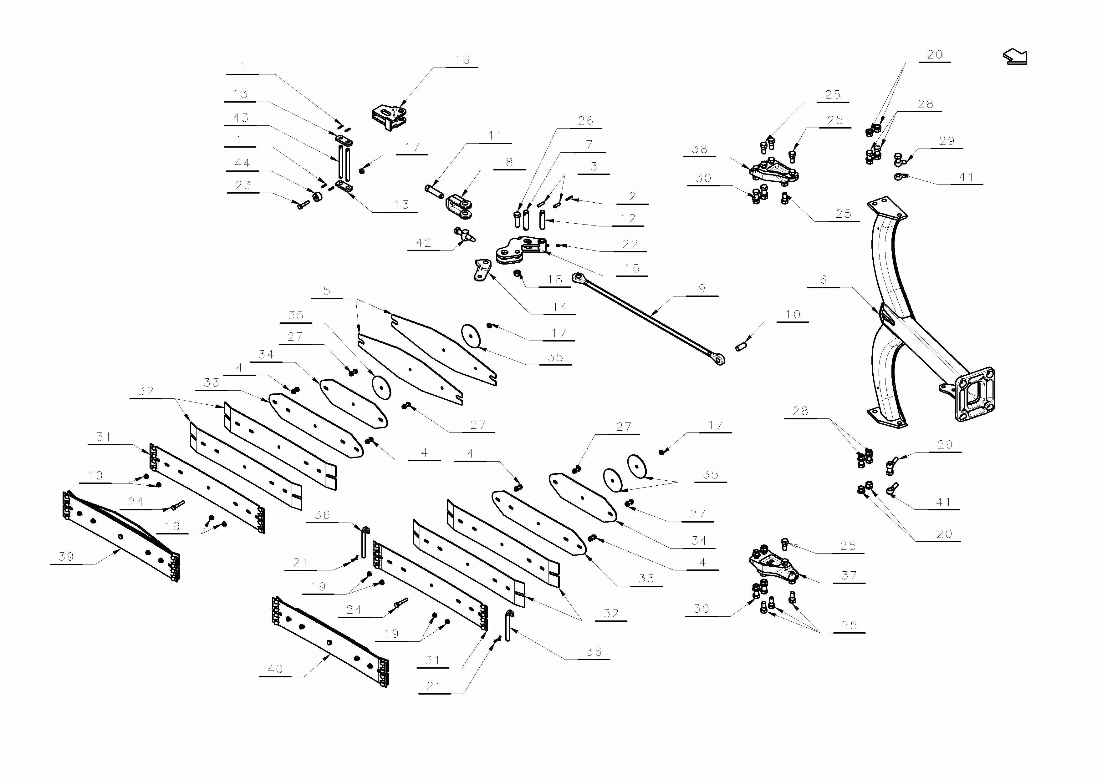 Kverneland 150 SERIES (S/N 150S2801 - 150B1594) (2016) Parts Diagrams