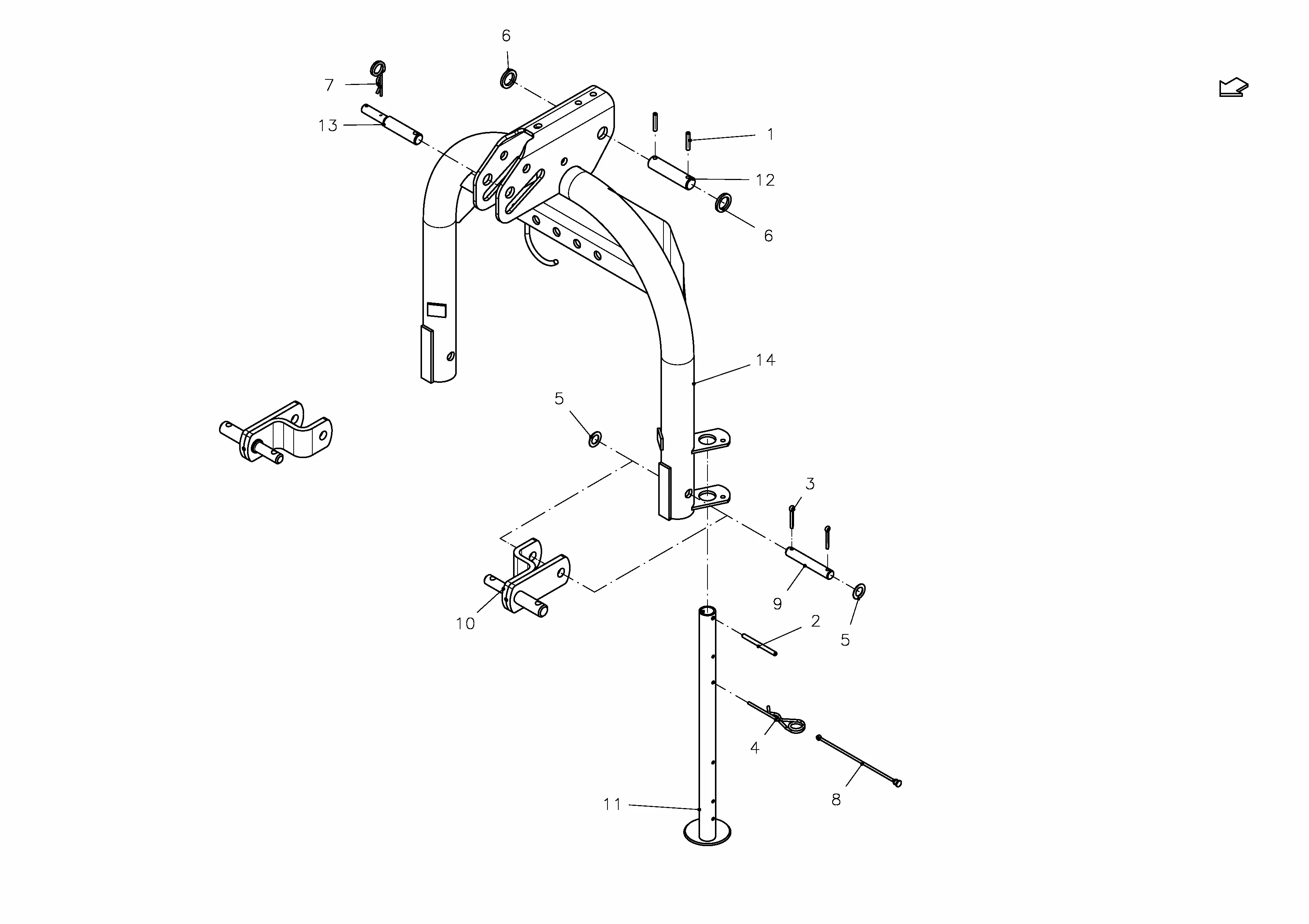 Kverneland 8446 - VF6590 (S/N VF65902050 - 2236) (2012) Parts Diagrams