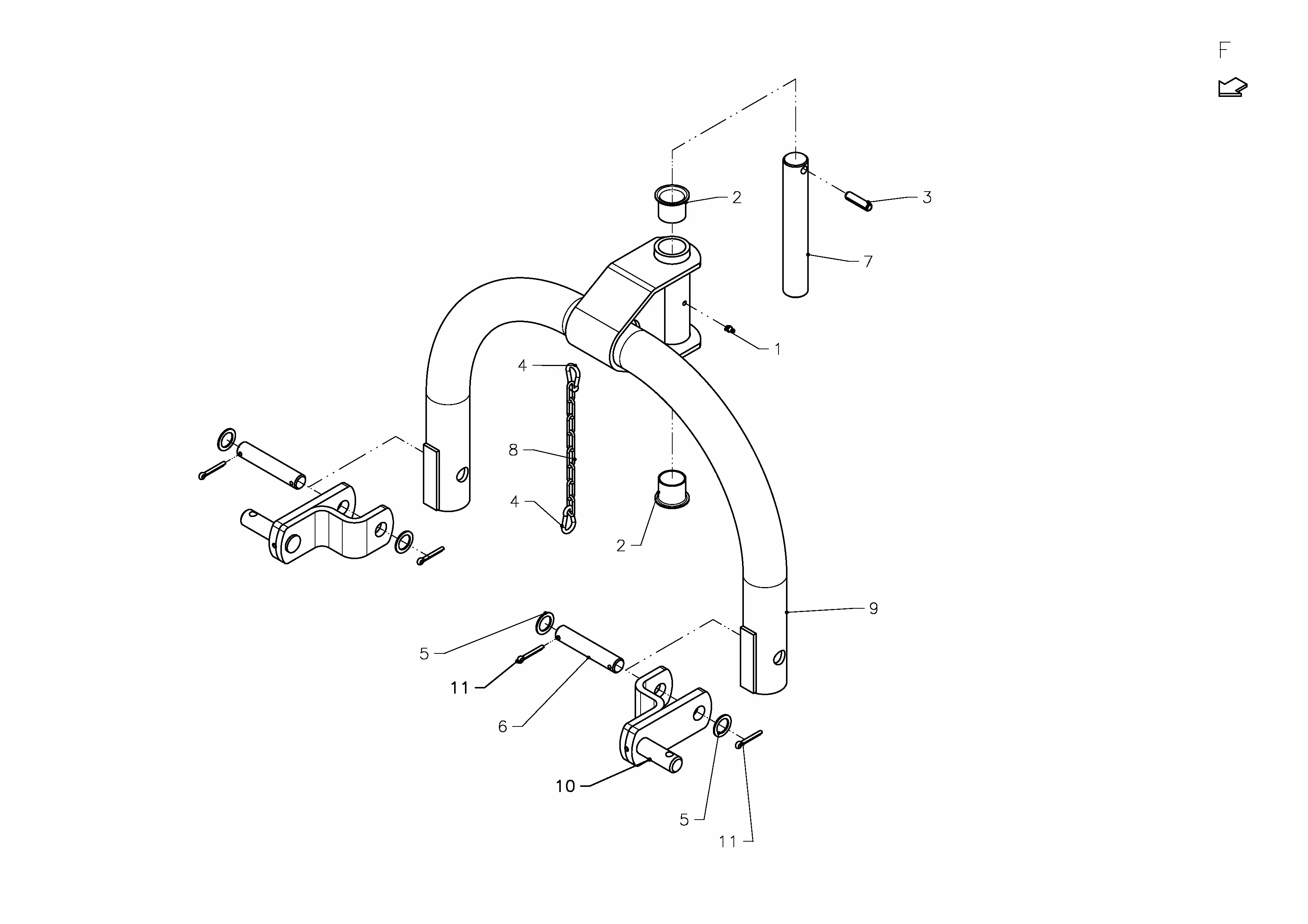 Kverneland 80140 C - 6921 (S/N VF69210131 - 0200) (2010) Parts Diagrams