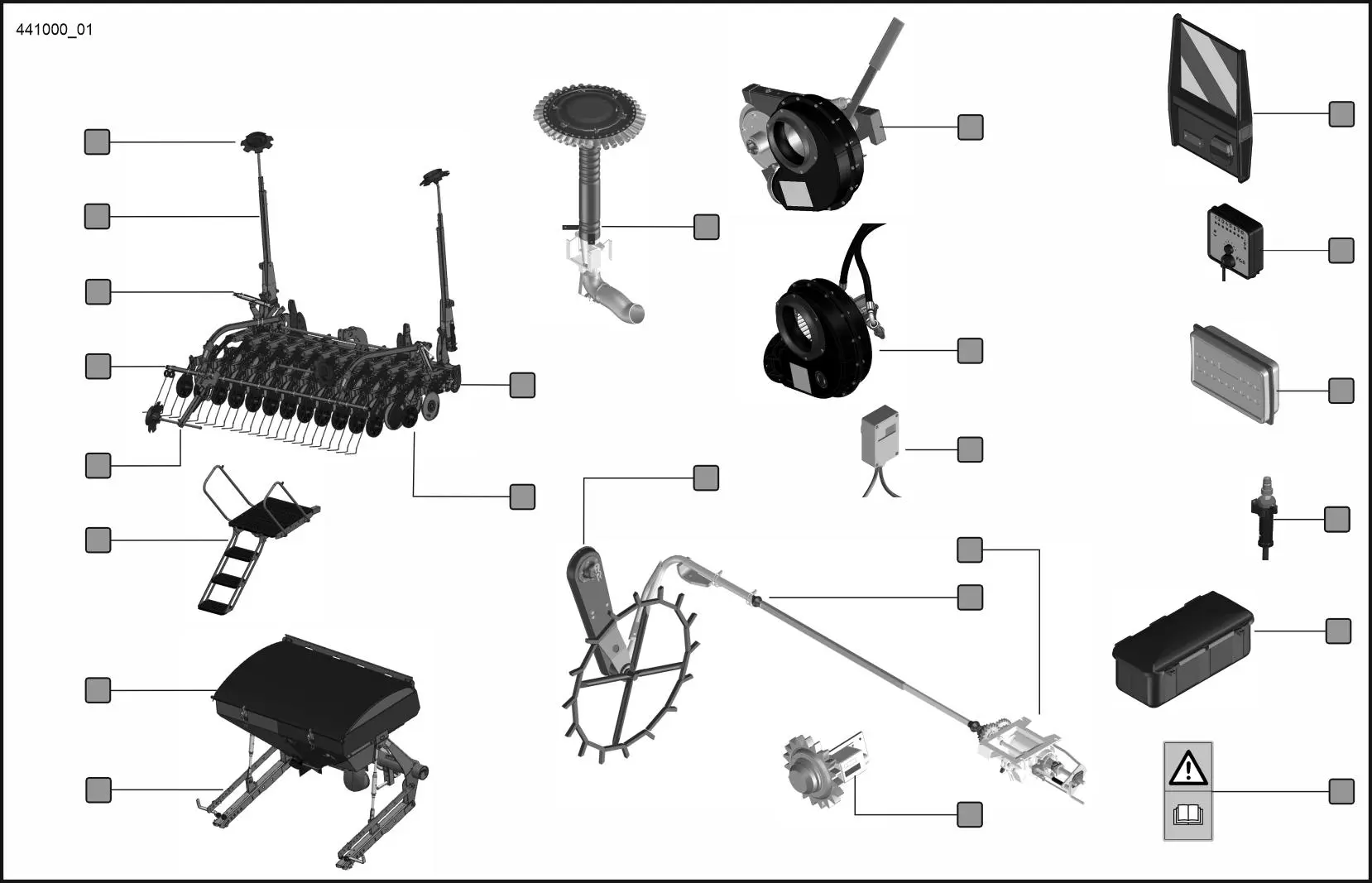 Kverneland SATERRA (S/N ACPNDxx72737) (2024) Parts Diagrams