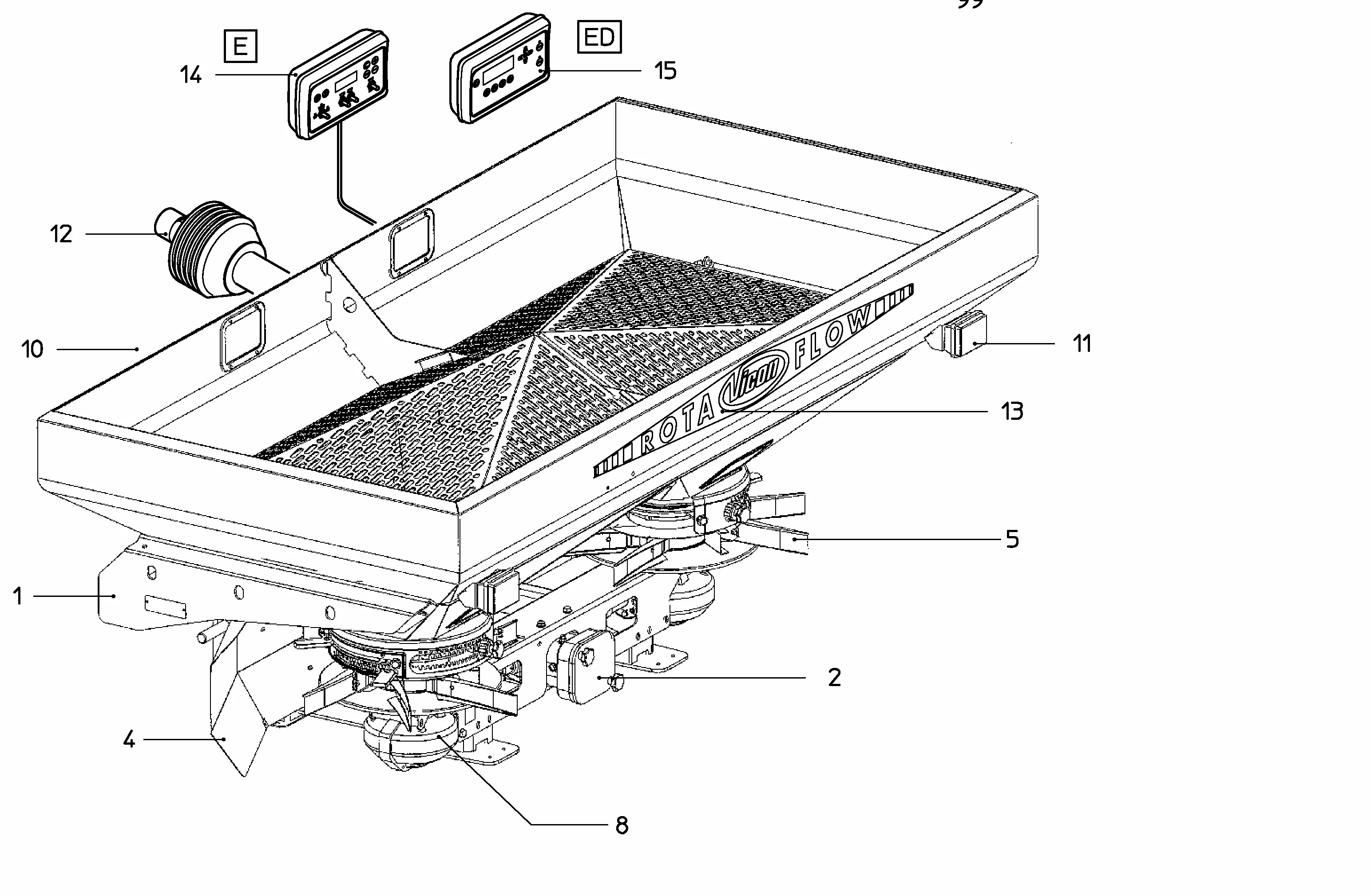 Vicon RO-XL - 77306-00 (S/N 1001 - 1010) (2007) Parts Diagrams