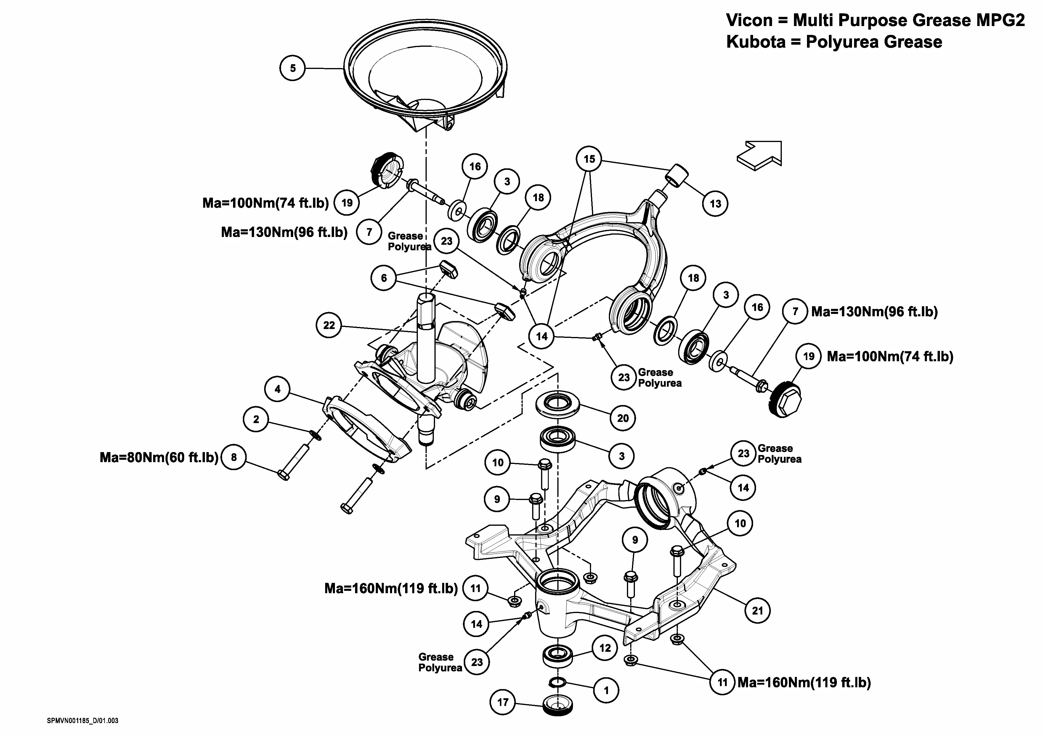 Vicon SPREADER UNIT - 22121 (2024) Parts Diagrams