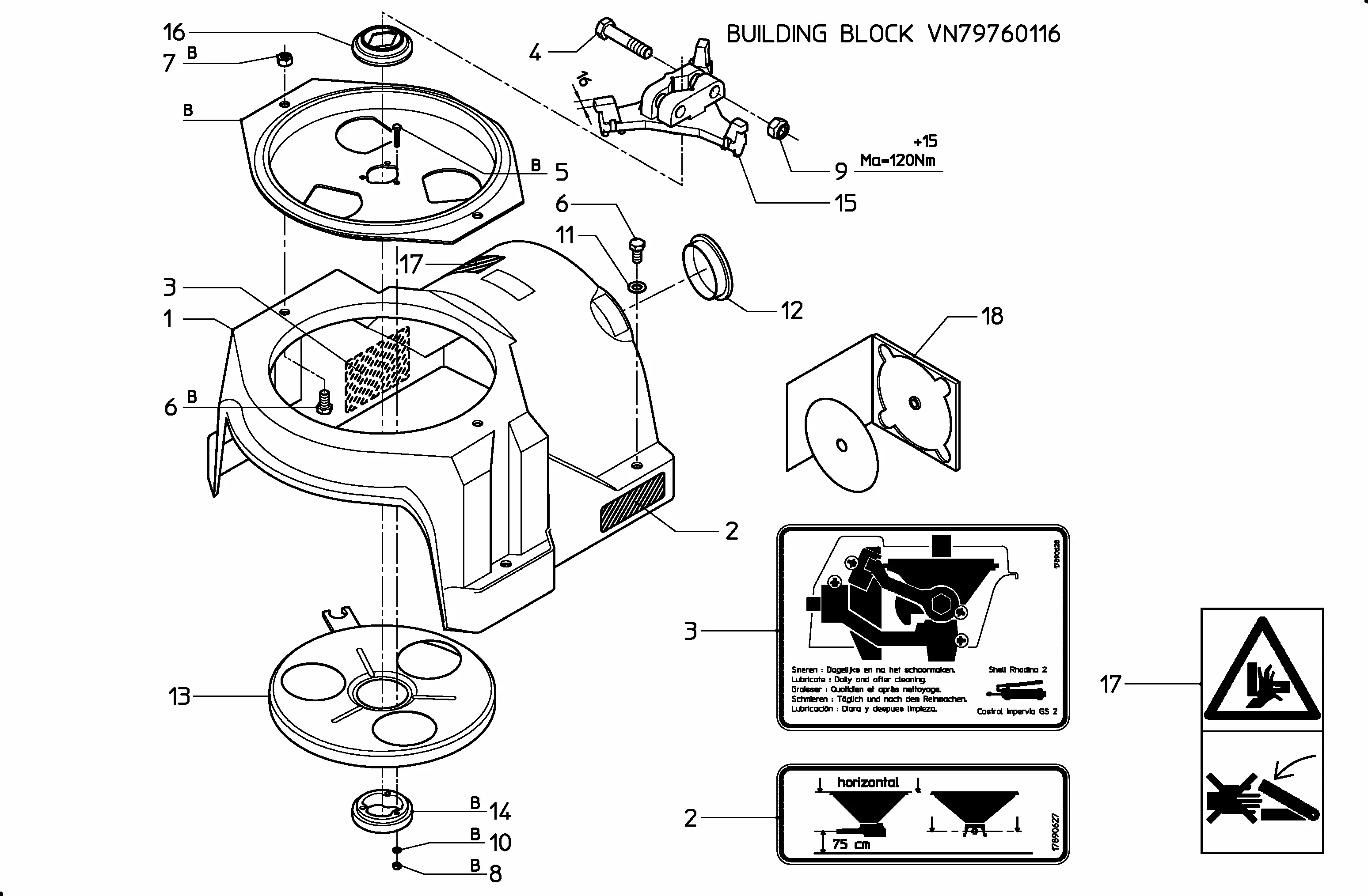 Vicon SPREADER UNIT - 22119-13 (2004) Parts Diagrams