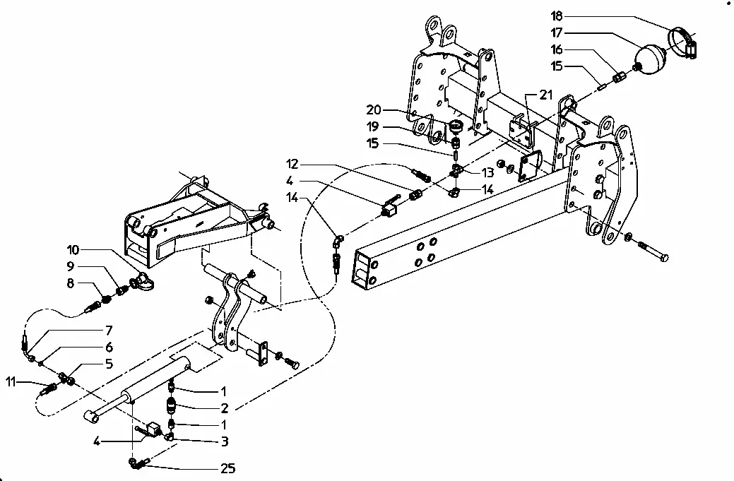 Vicon FM 3000 HPC HITCH FRAME - 27327-00 (S/N 1120 - 1129) (2000) Parts ...
