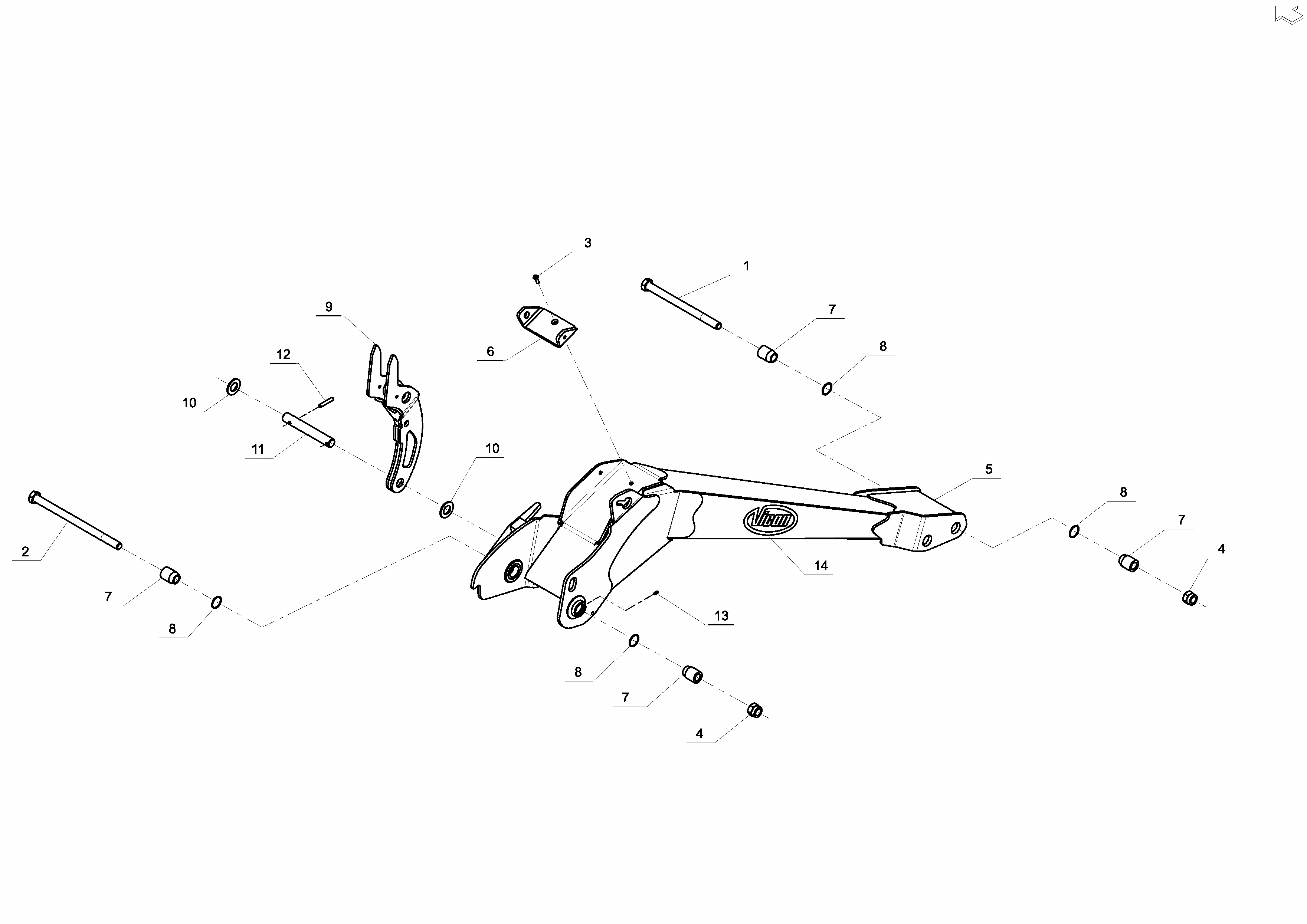 Vicon EXTRA 628T (S/N KT503942) (2021) Parts Diagrams