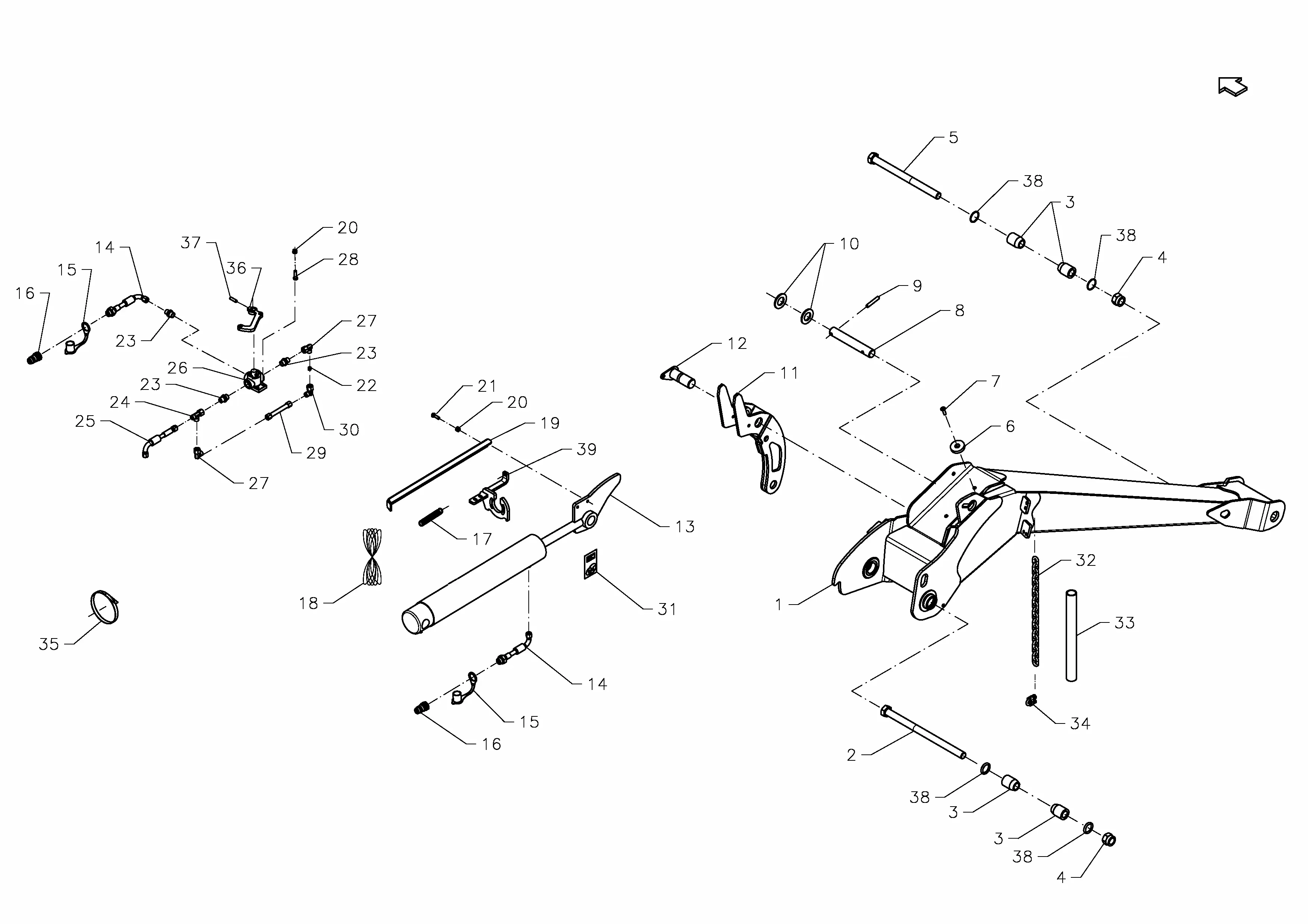 Vicon EXTRA 628T (S/N KT446909 - KT454275) (2014) Parts Diagrams
