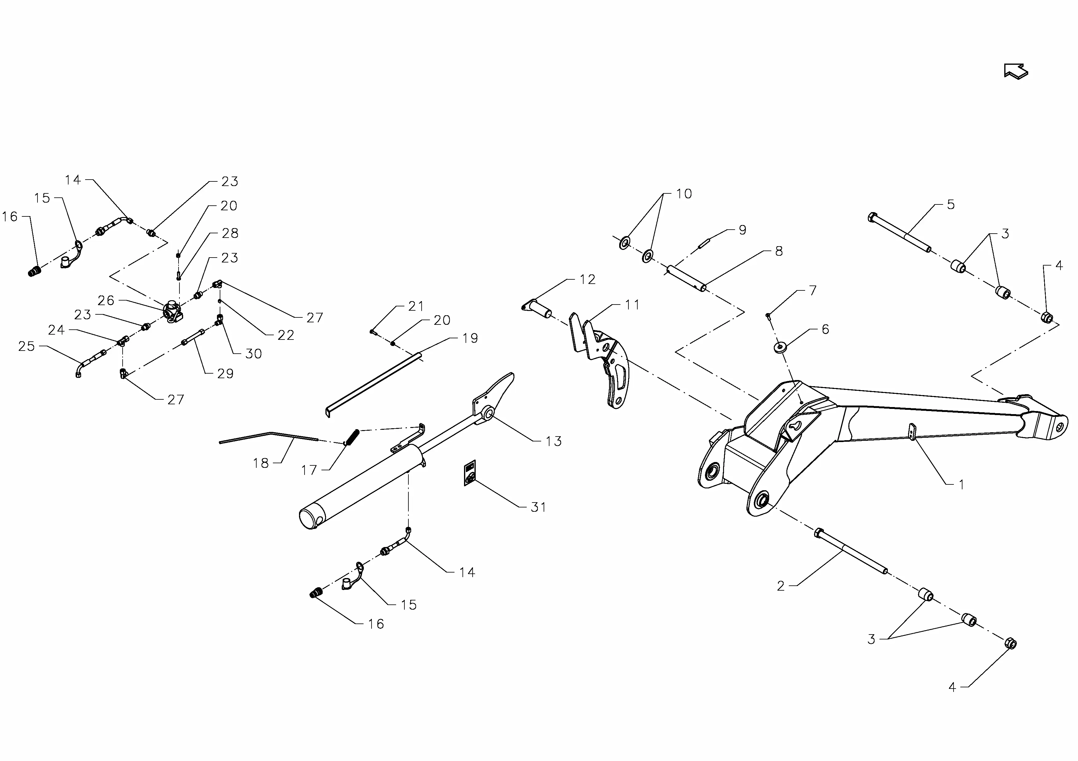 Vicon EXTRA 628T (S/N KT409877 - KT411397) (2009) Parts Diagrams