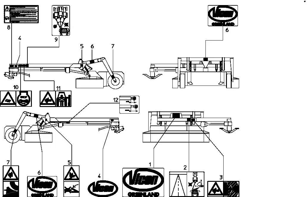 Vicon KM 2800 HPC - 27239 (1996) Parts Diagrams