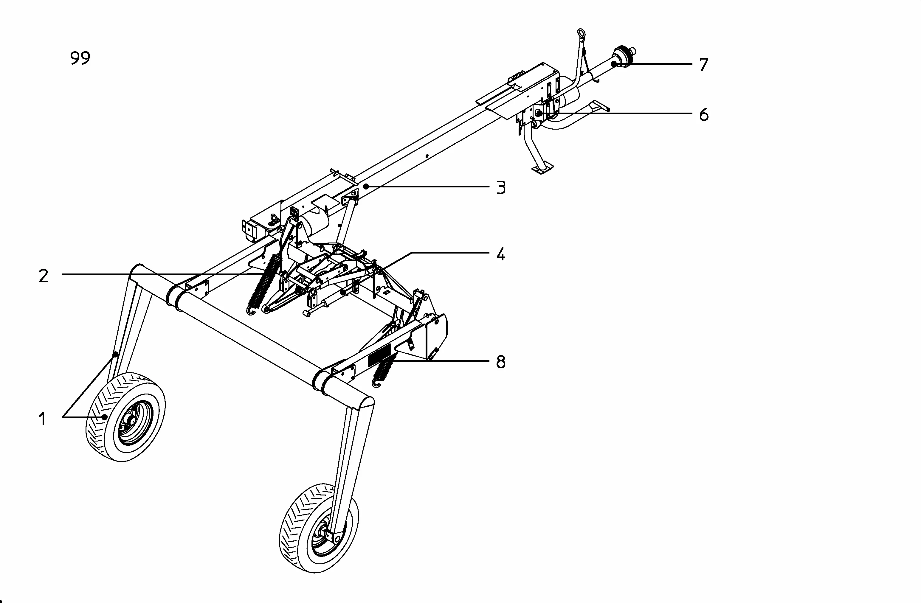 Vicon KM 3001 HITCH FRAME - 27432-01 (S/N 1017 - 1021) (2005) Parts ...