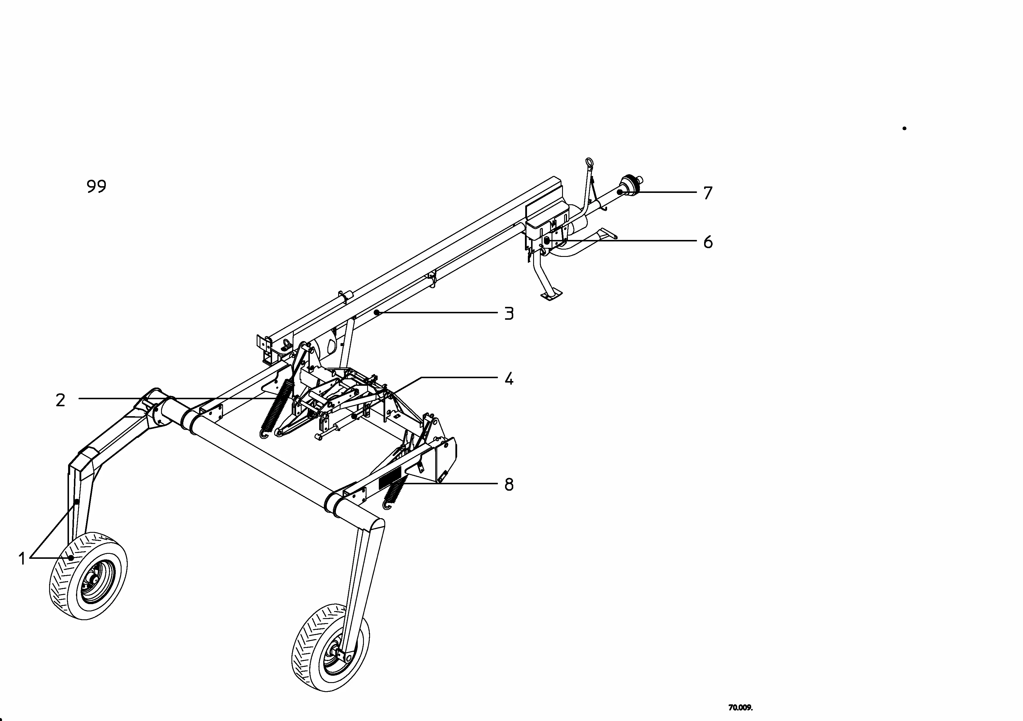 Vicon KM 3001 HITCH FRAME - 27348-02 (S/N 1914 - 1963) (2003) Parts ...