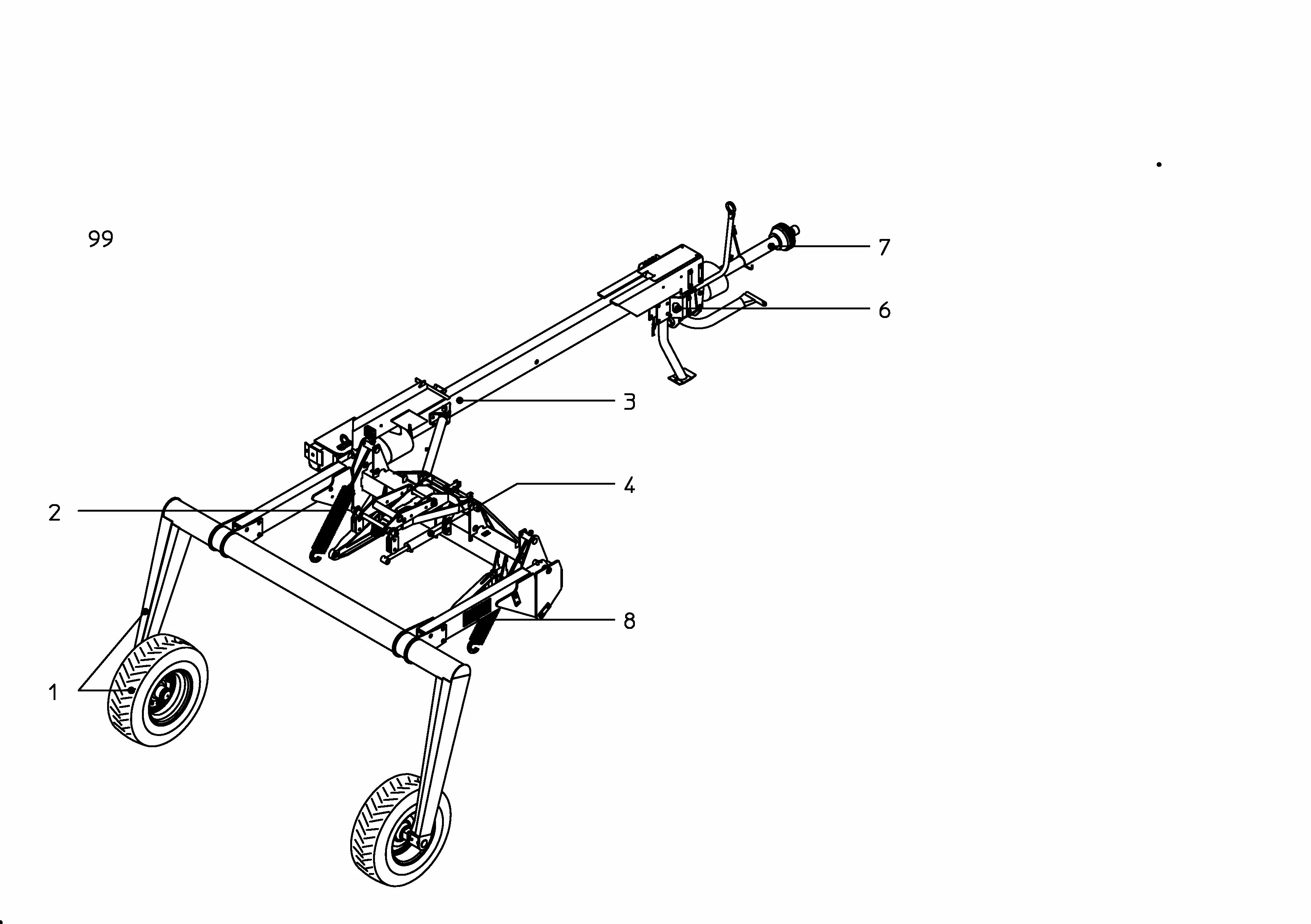 Vicon KM 3001 HITCH FRAME - 27348-01 (S/N 1686 - 1765) (2002) Parts ...