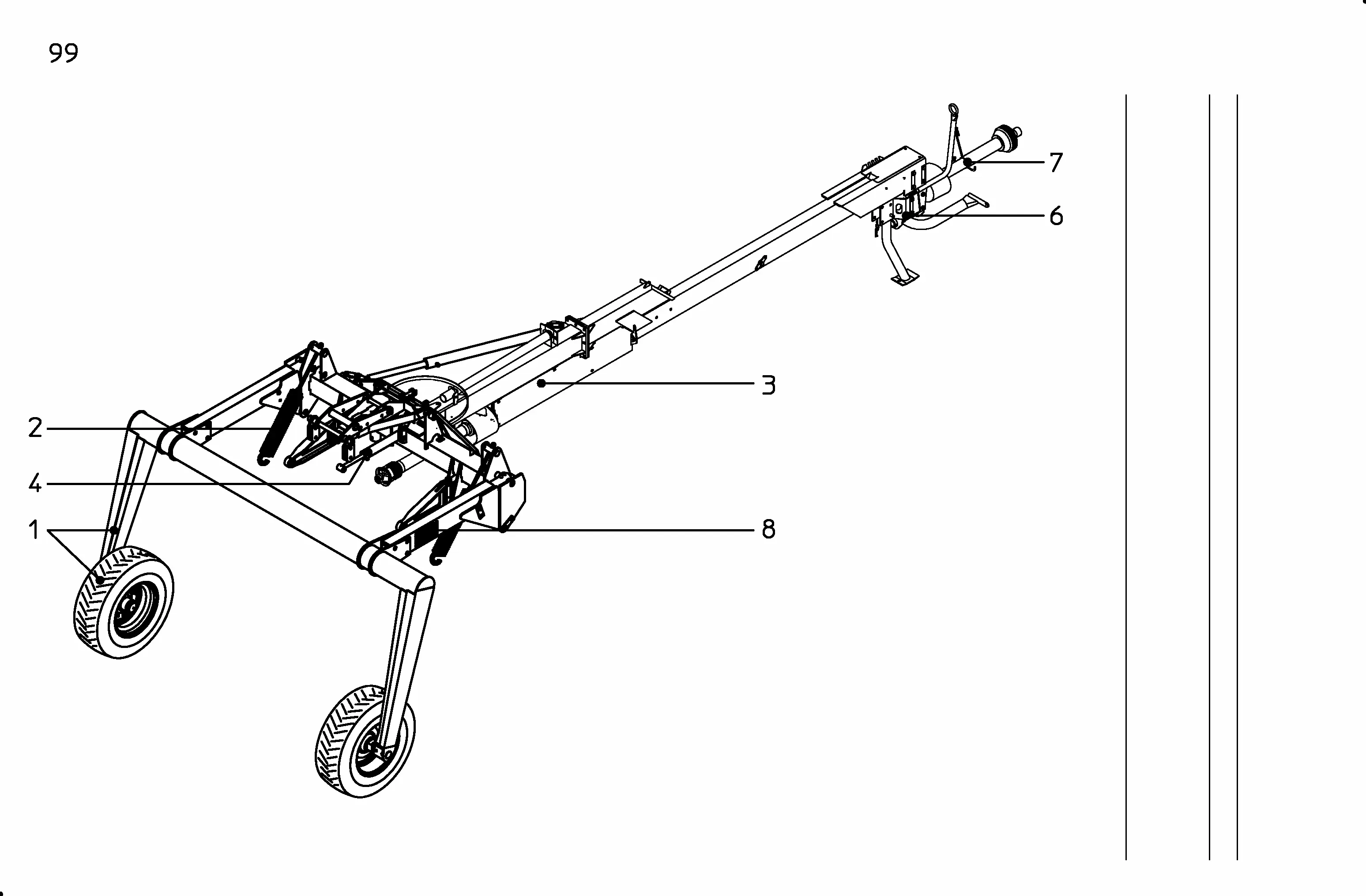 Vicon KM 3001 CP HITCH FRAME - 27350-04 (S/N 1580 - 1594) (2004) Parts ...