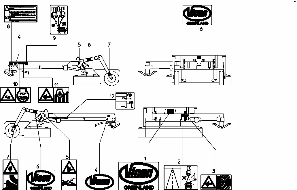 Vicon KM 3200 HITCH FRAME - 27264 (1997) Parts Diagrams