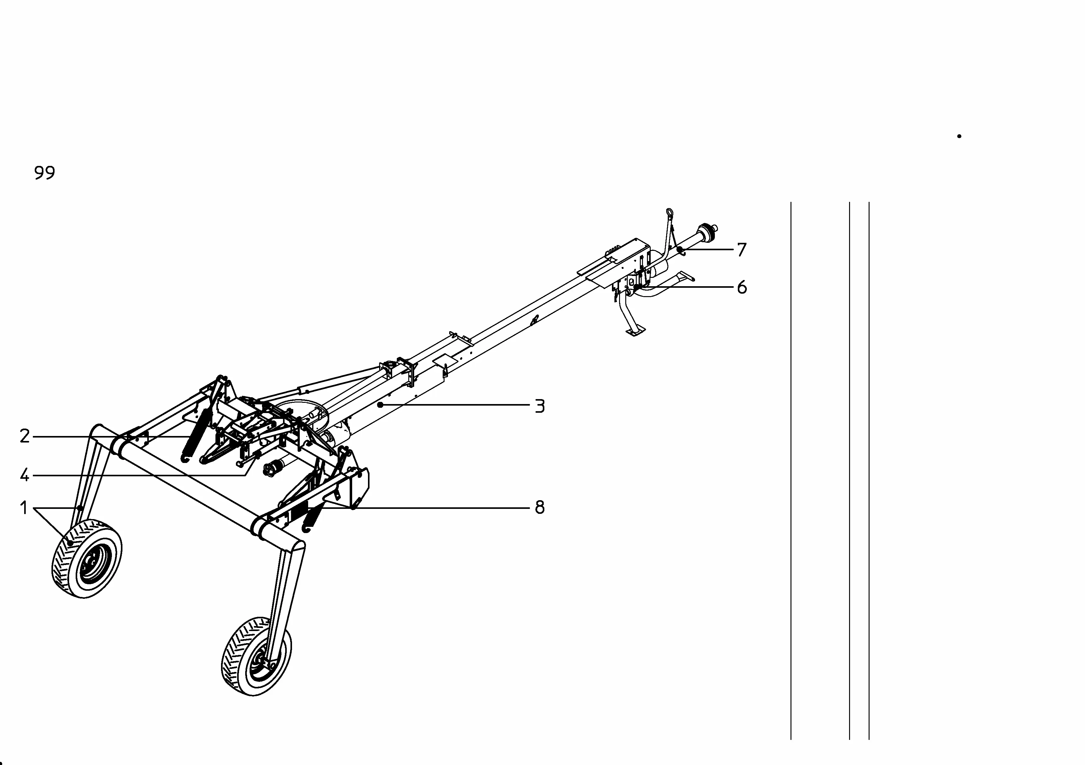 Vicon KM 3501 CP HITCH FRAME - 27398-02 (S/N 1008 - 1015) (2005) Parts ...