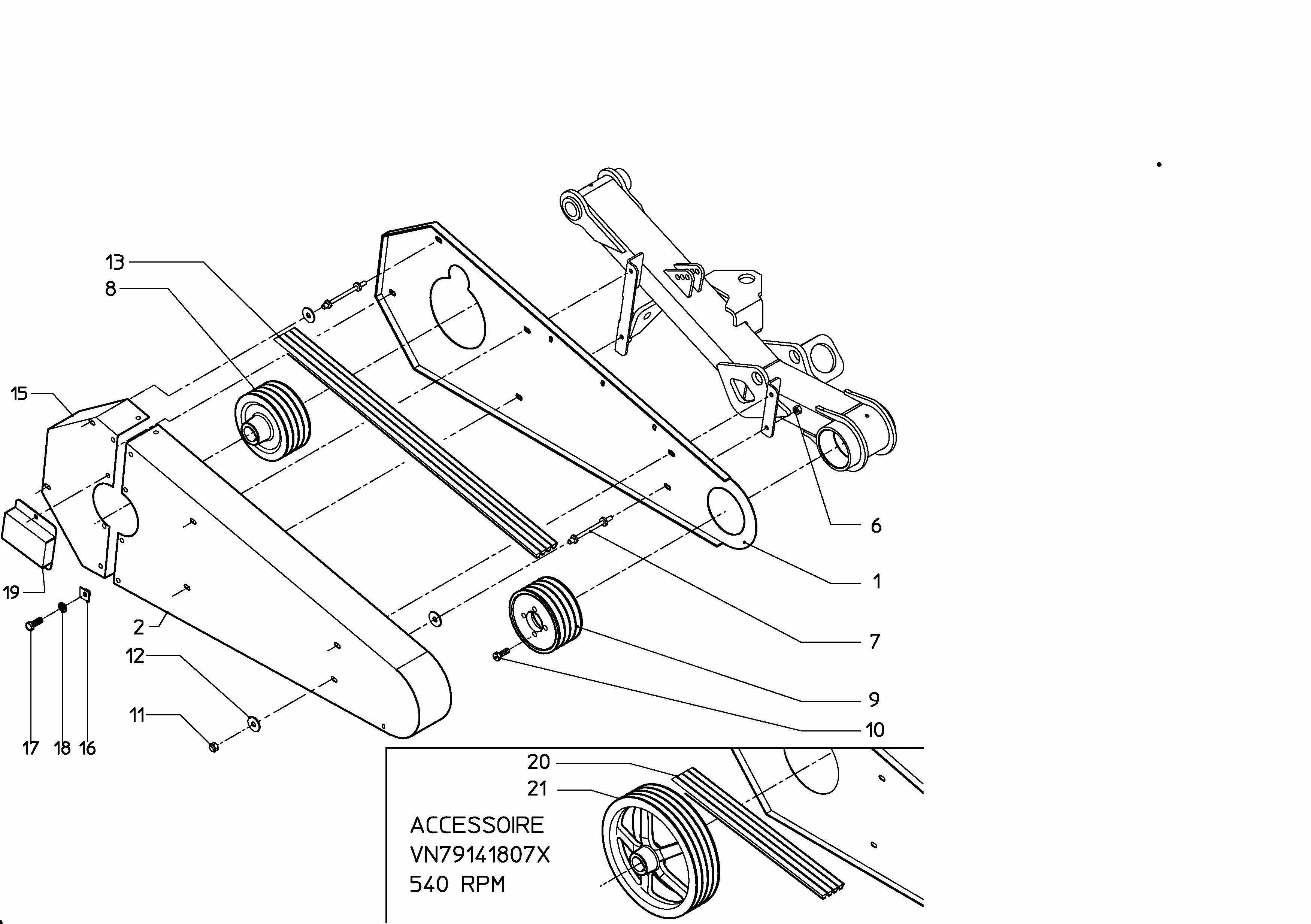 Vicon DMP4000 - 14234-00 (S/N 1219 - 1243) (2005) Parts Diagrams