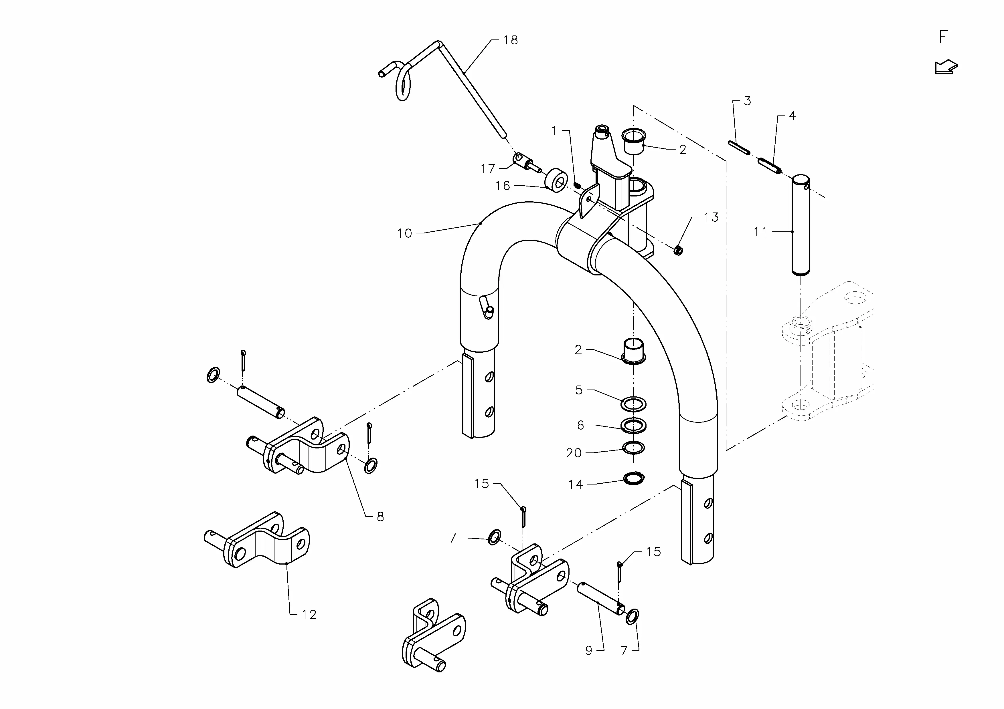 Vicon ANDEX 1103 - 6964 (S/N 0101 - 0200) (2007) Parts Diagrams
