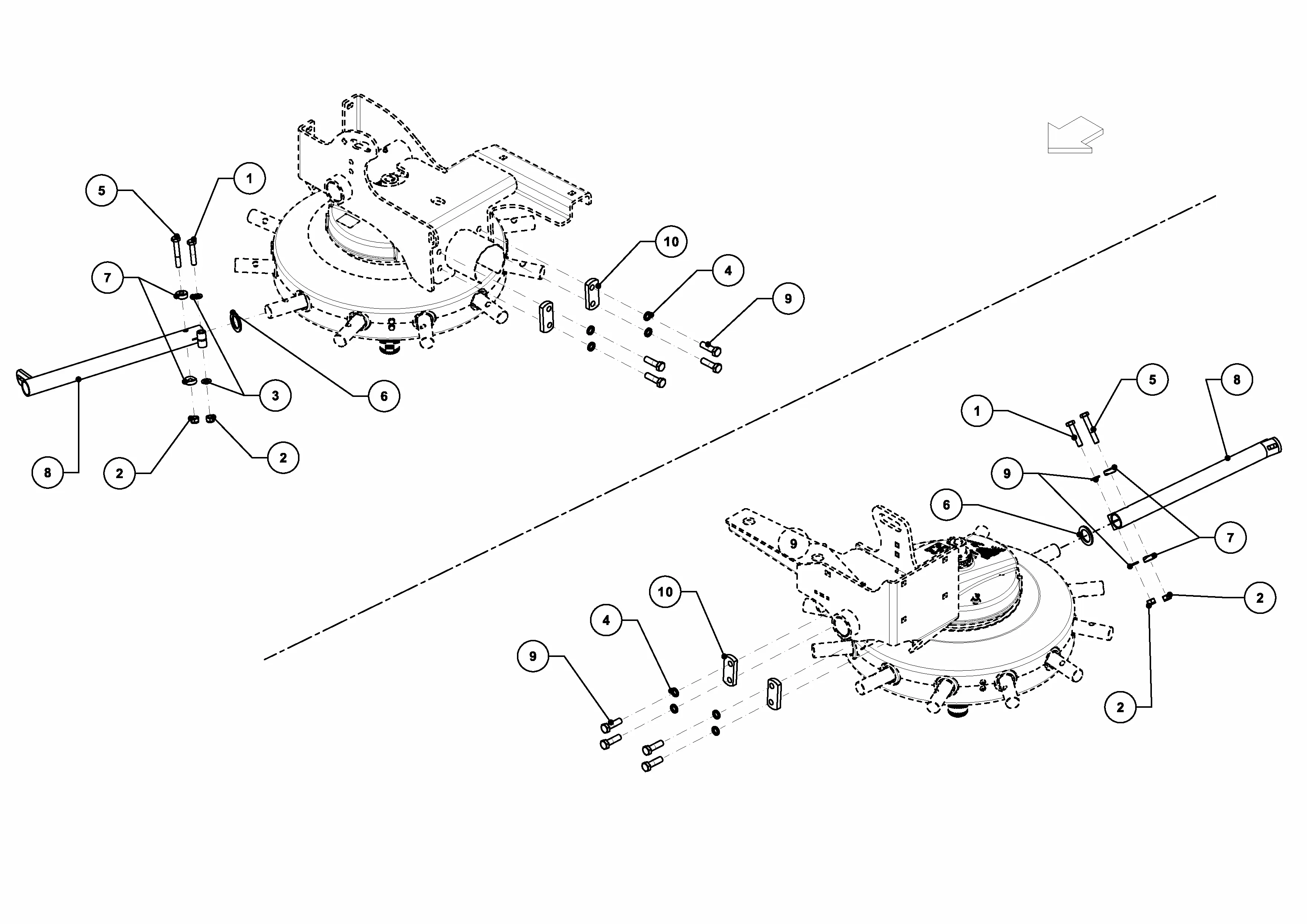 Vicon ANDEX 694 EVO - 6966 (S/N VF69660651 - VF69660800) (2011) Parts ...