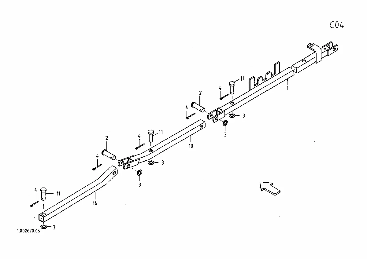 Vicon FANEX 683 C - 6910 (S/N 0101 - 0125) (1999) Parts Diagrams