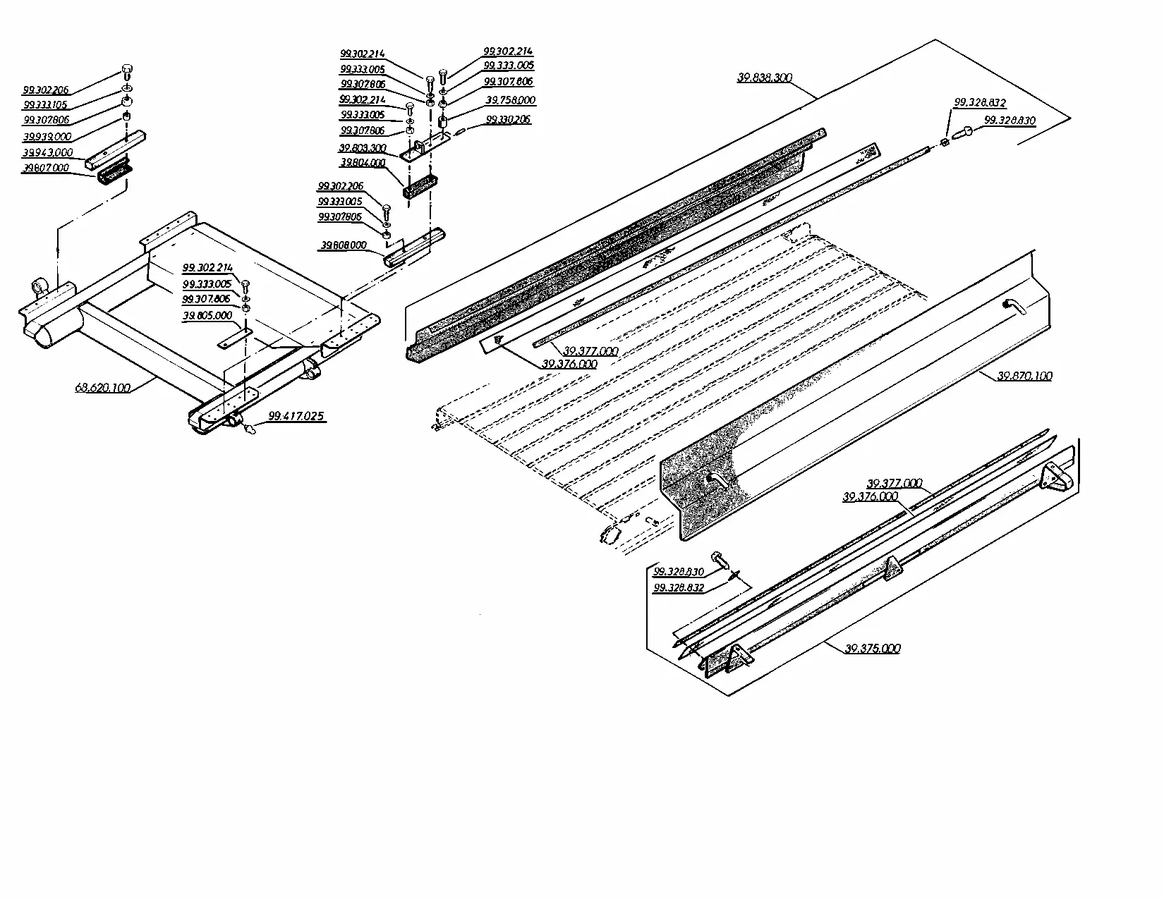 Taarup 338B (S/N 364.351) (1999) Parts Diagrams