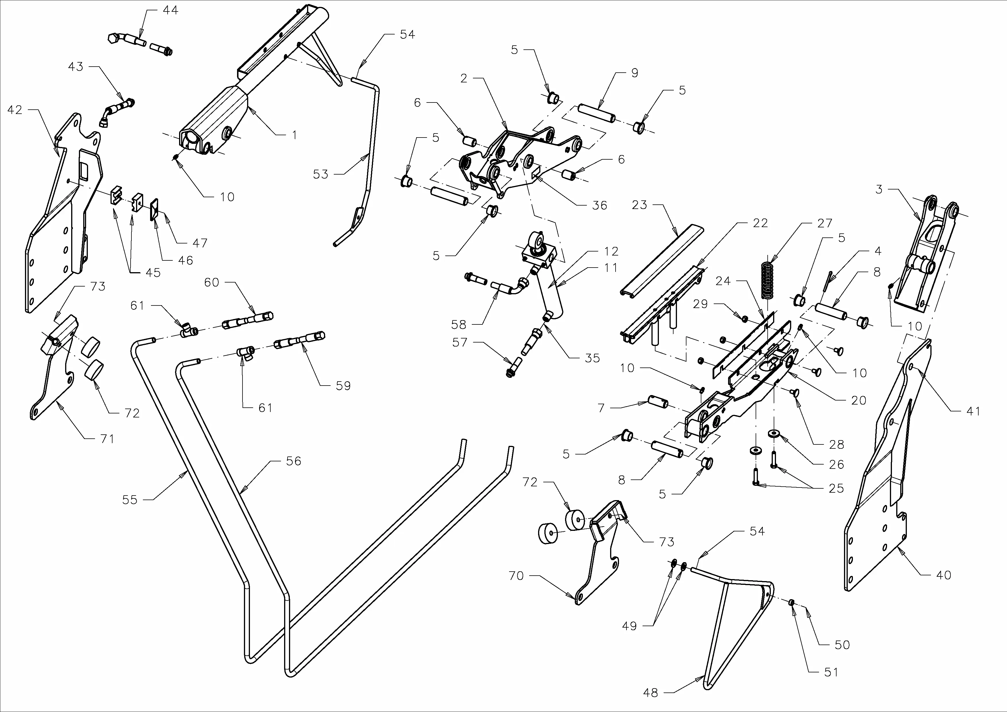 Taarup 7664 PRO (S/N 68511000) (2005) Parts Diagrams