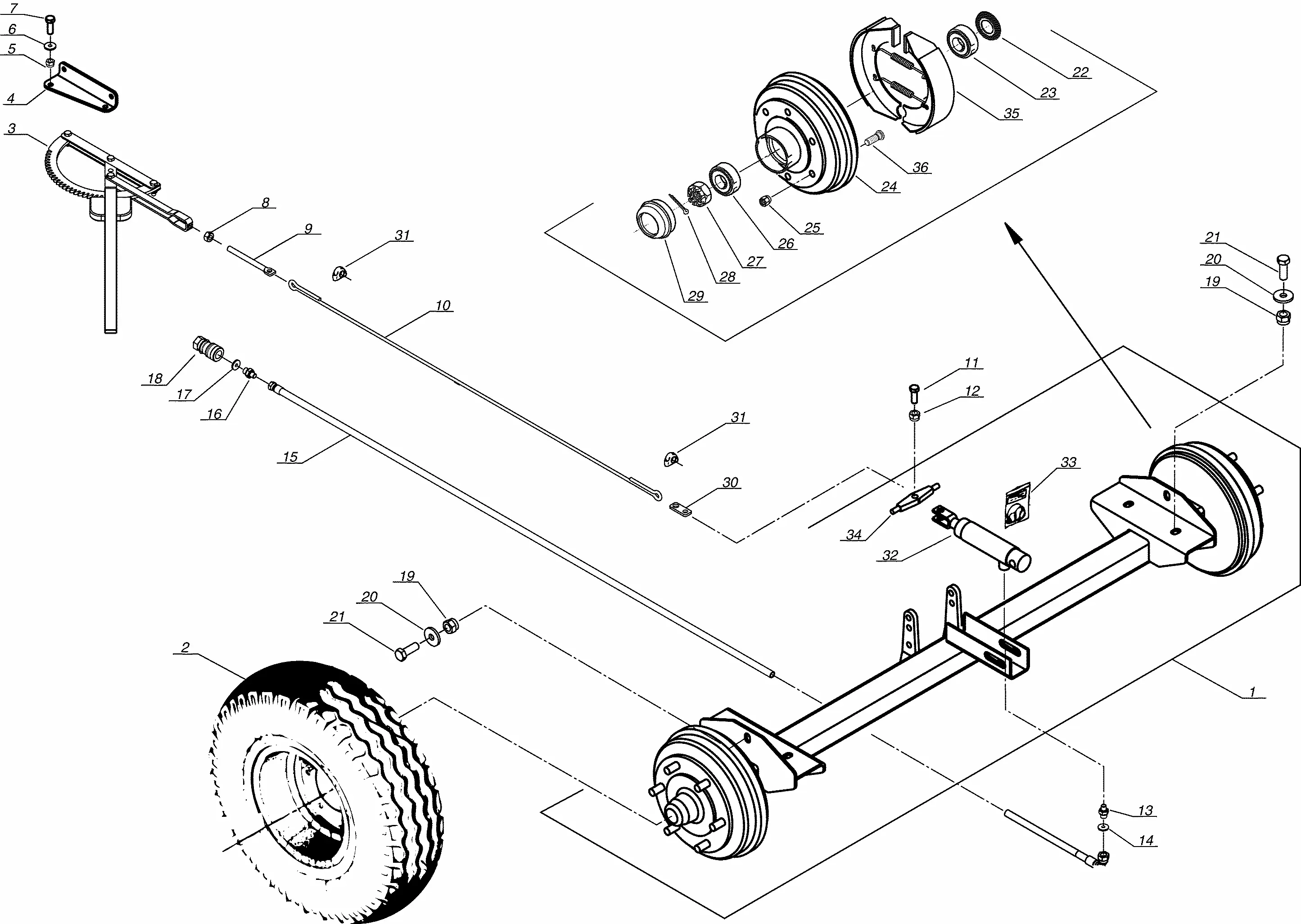 Taarup KD 856 (S/N 107.536 - 107.919) (2005) Parts Diagrams