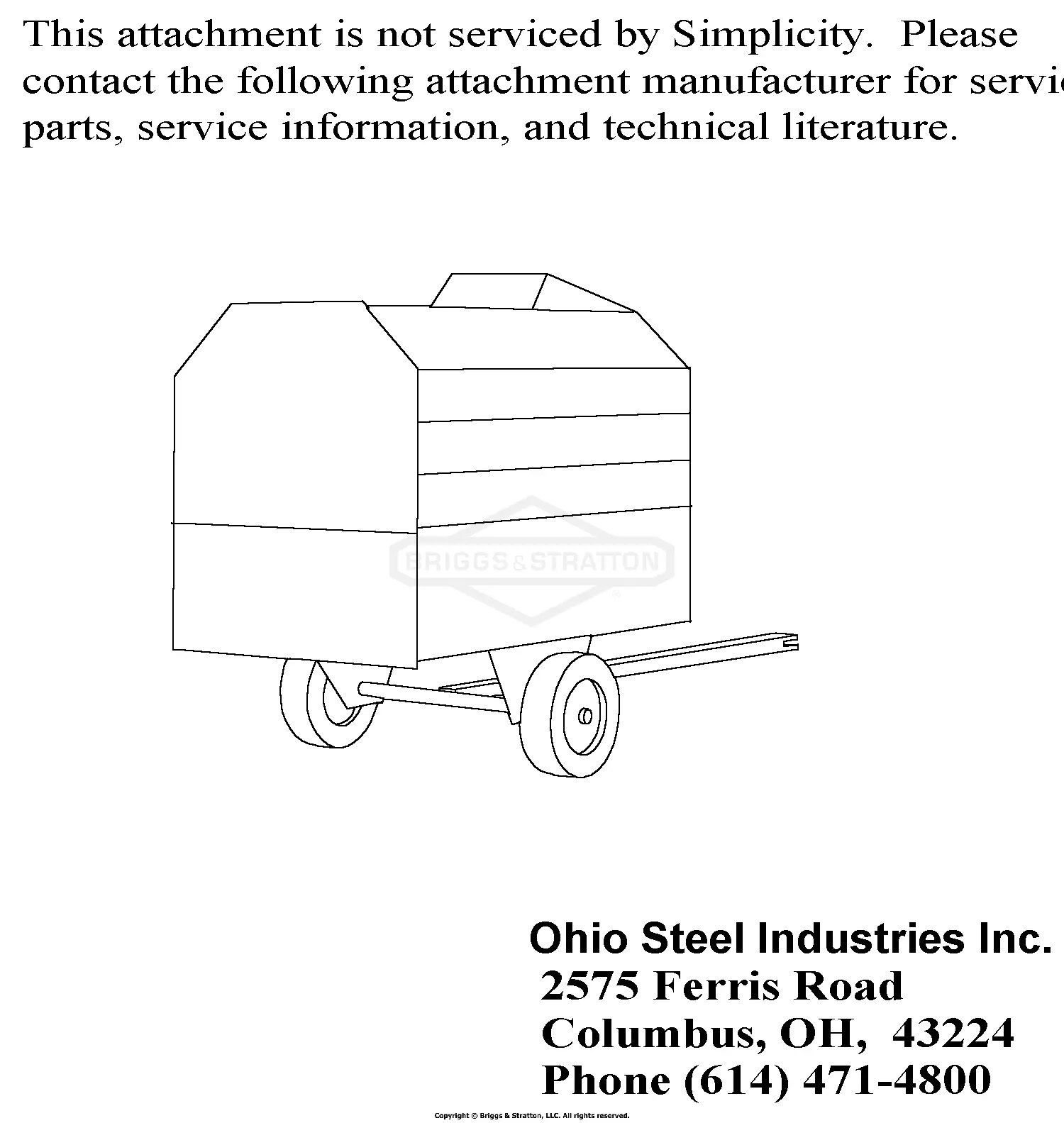 Simplicity 1691987 - Dump Cart (17 cu. ft.) Parts Diagrams