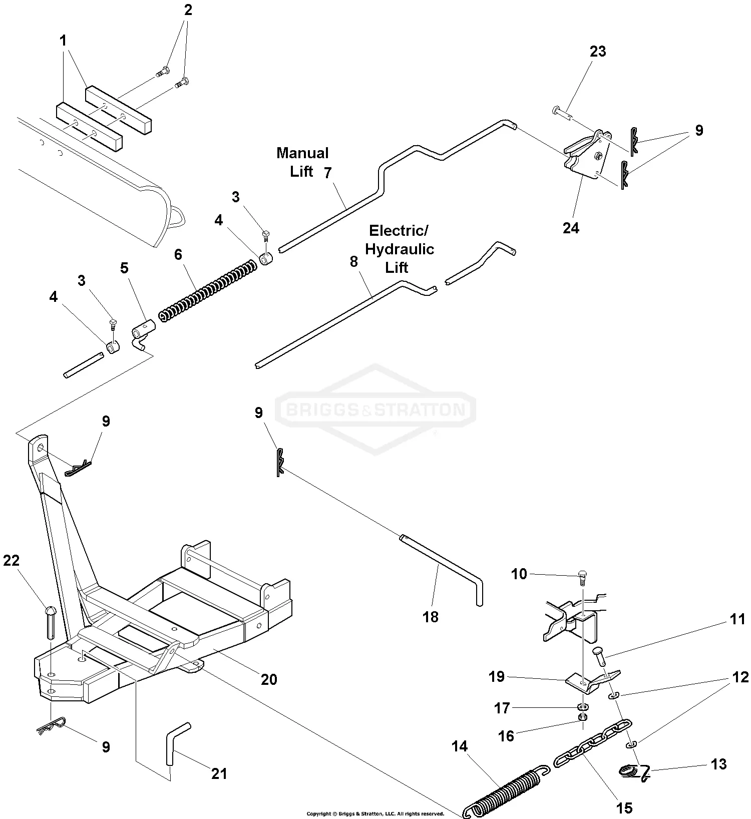 Simplicity 1692039 - Hitch, 42" Dozer Parts Diagrams