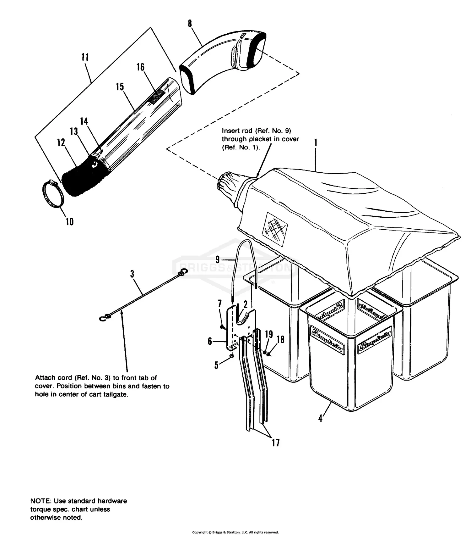 Simplicity 1691812 - Turbo Quad Bagger Parts Diagrams