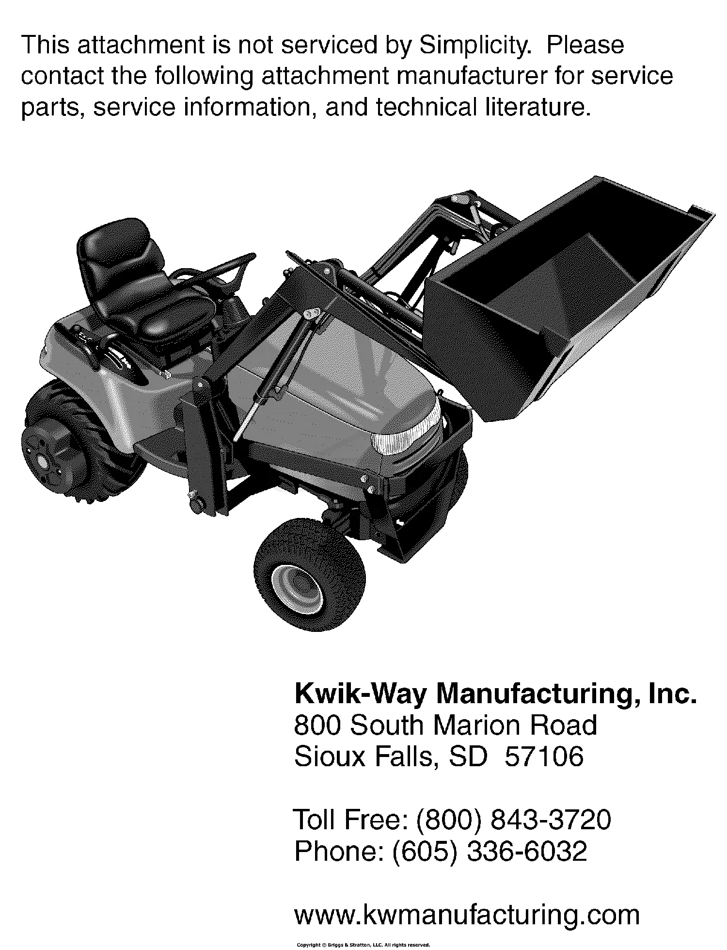 Simplicity 1694486 - Loader, Front End w/48" Bucket (Black) Parts Diagrams