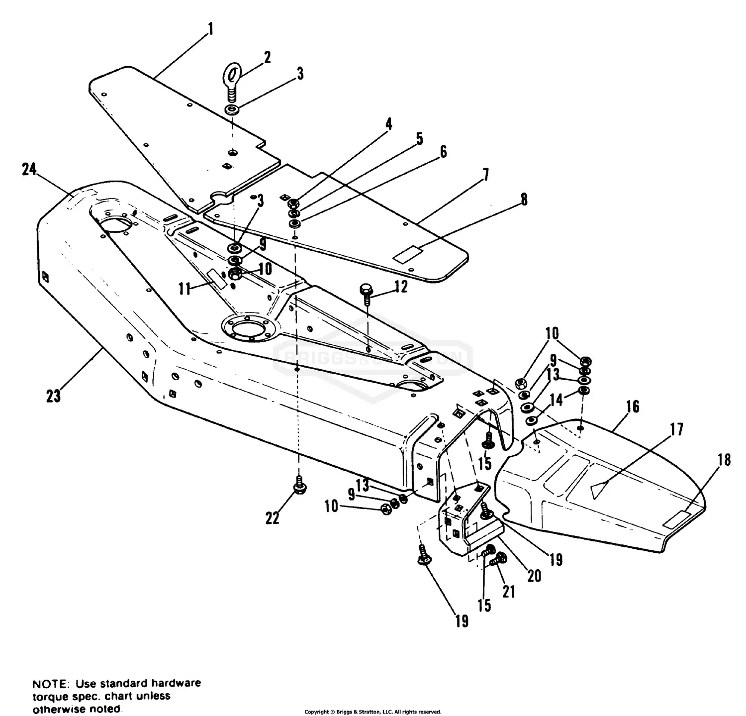 Simplicity 1690063 - 710, 10HP 3-Speed and 42" Rotary Mower Parts Diagrams