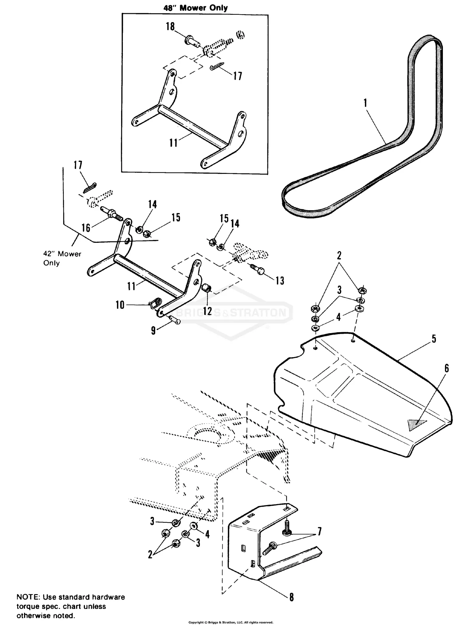 Simplicity 1690728 - 914H, 14HP Hydro and 42" Rotary Mower Parts Diagrams
