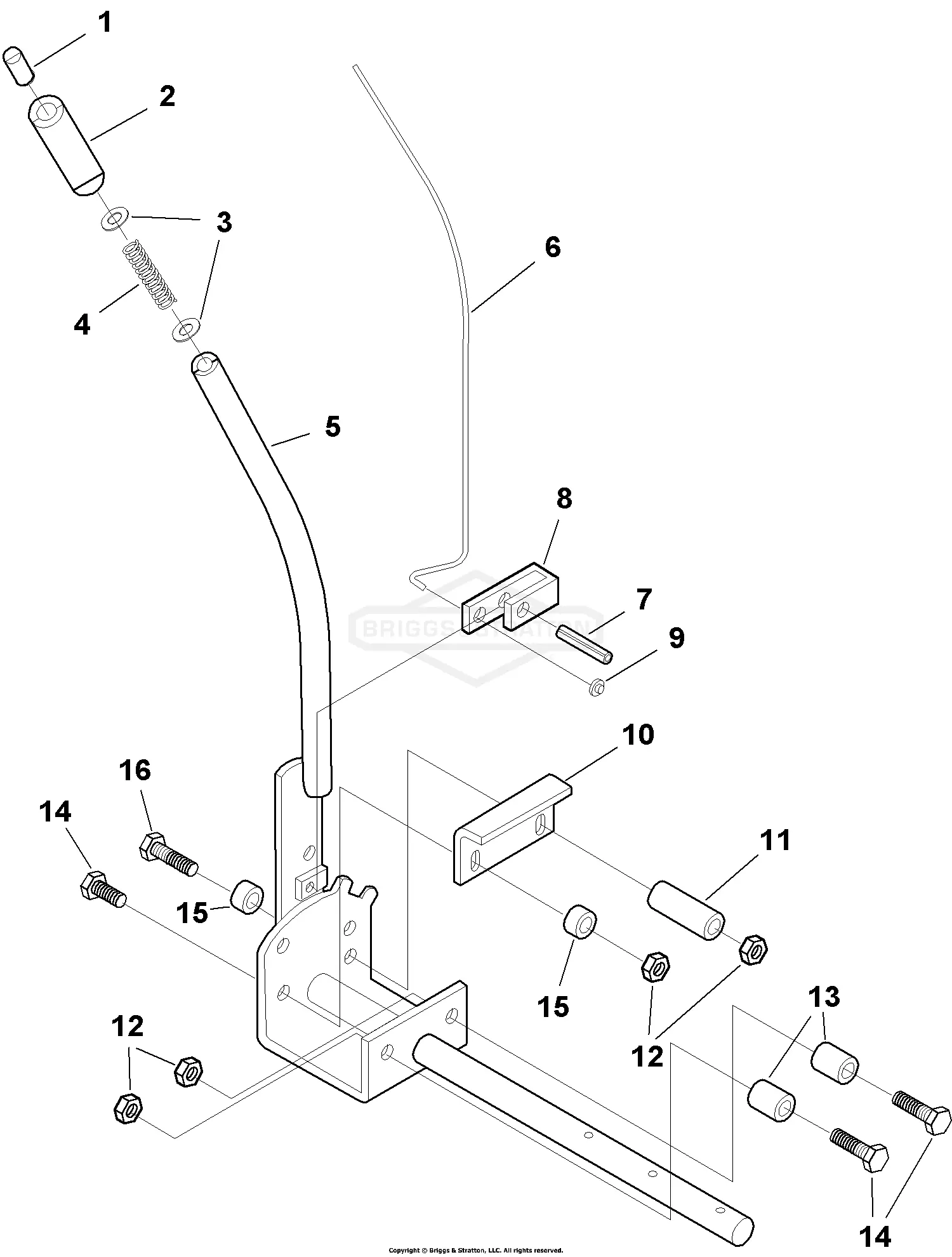 Simplicity 1693867 - Lift Lever, Snowthrower & Dozer Blade Parts Diagrams