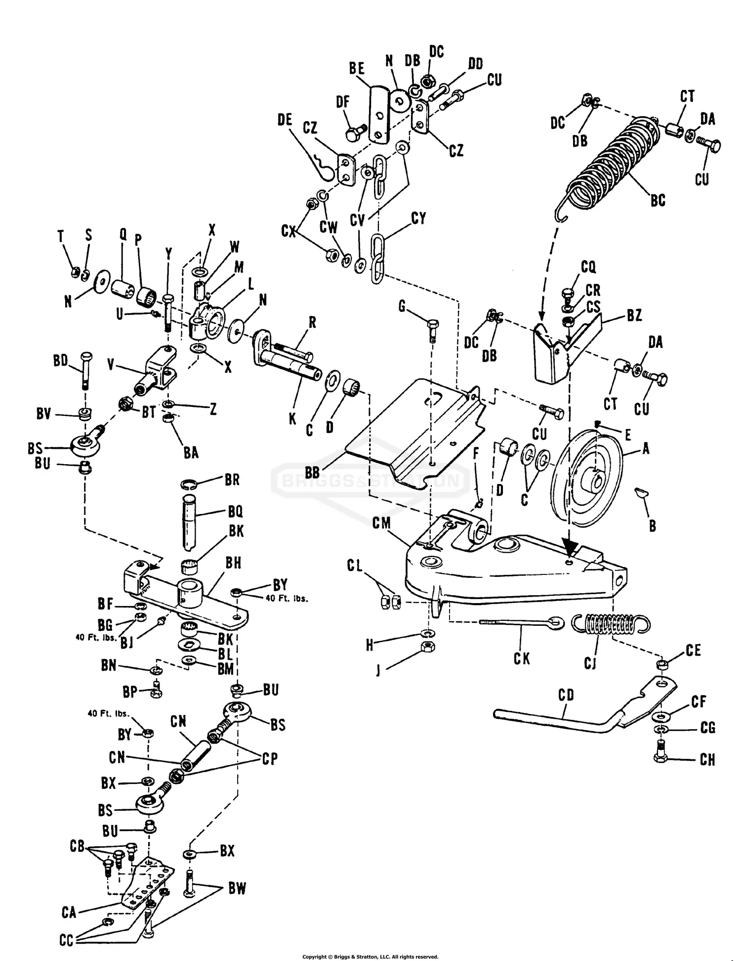Simplicity 990538 - 46" Sickle Bar Parts Diagrams