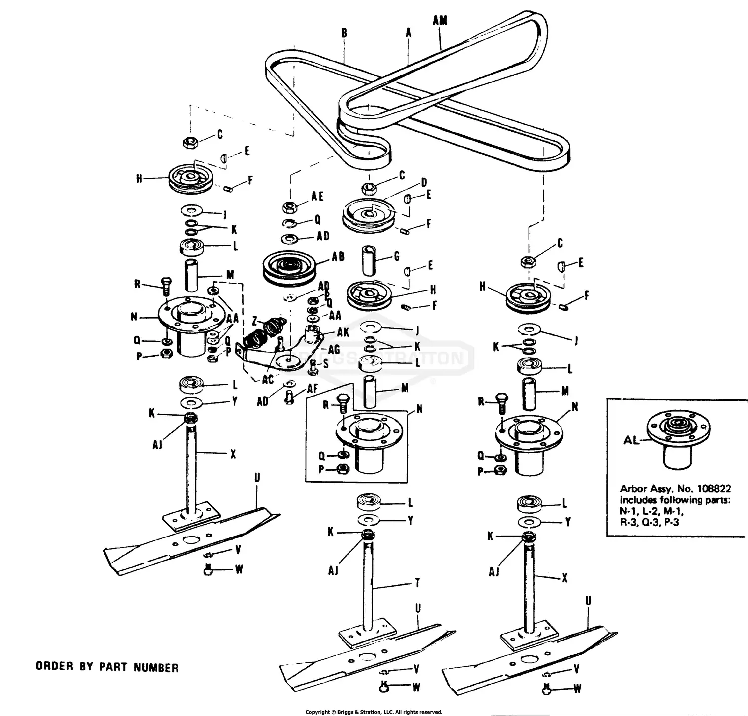 Simplicity 990544 - 42" Rotary Mower, Sovereign Parts Diagrams