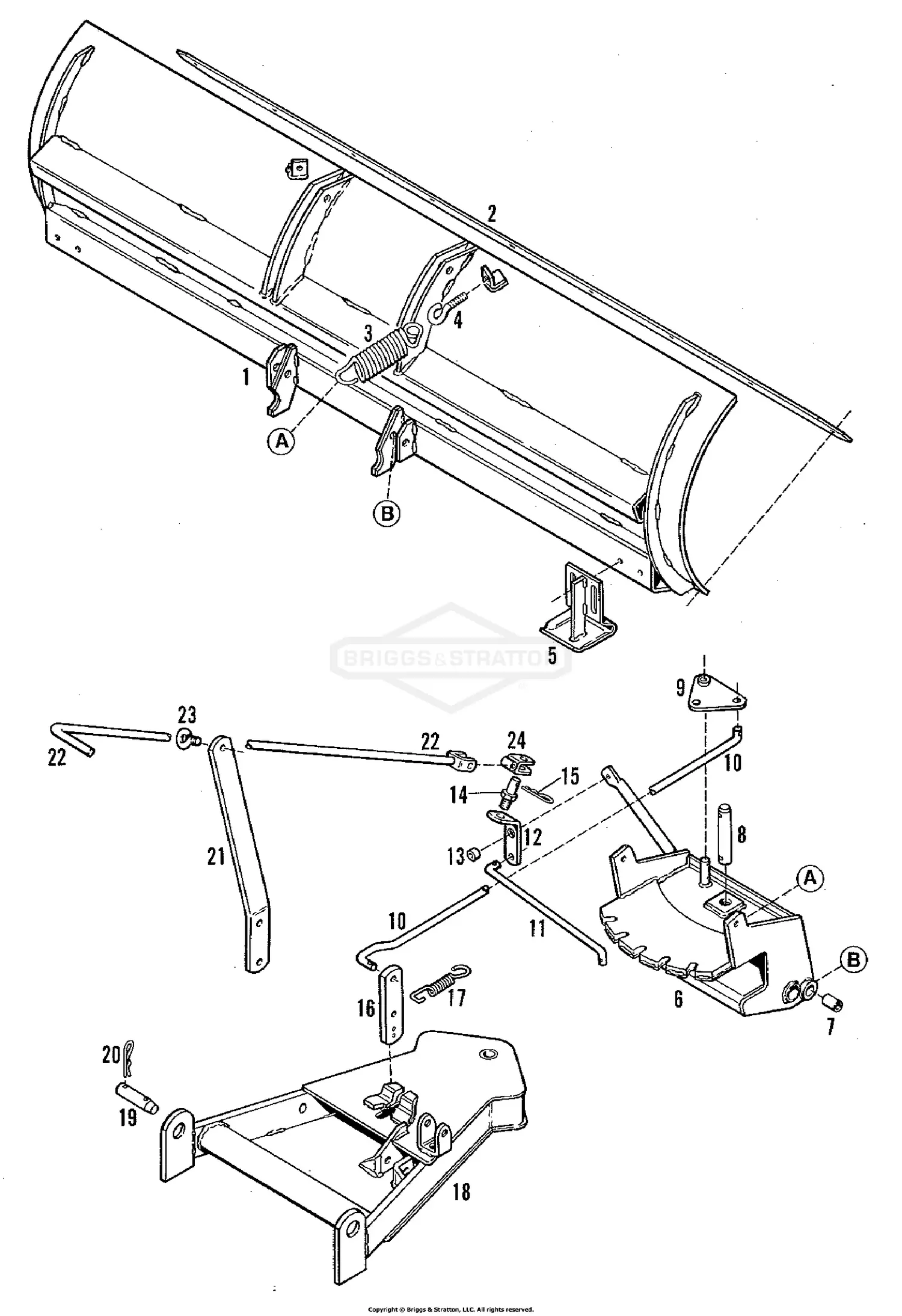 Simplicity 1690771 - BLADE 60" Dozer Parts Diagrams