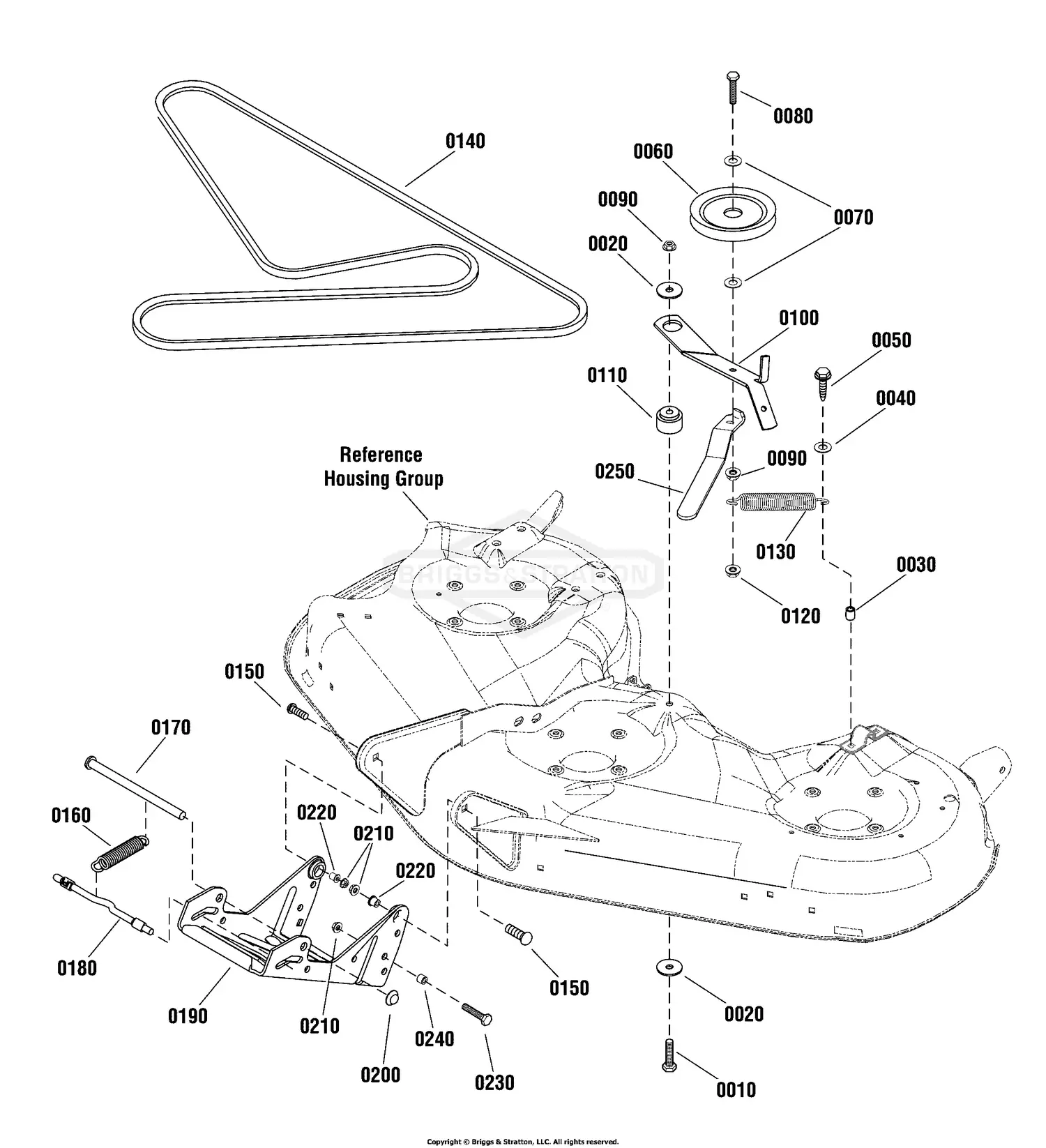 Simplicity 1695811-01 - 46" Mower Deck (CE/Export) Parts Diagrams