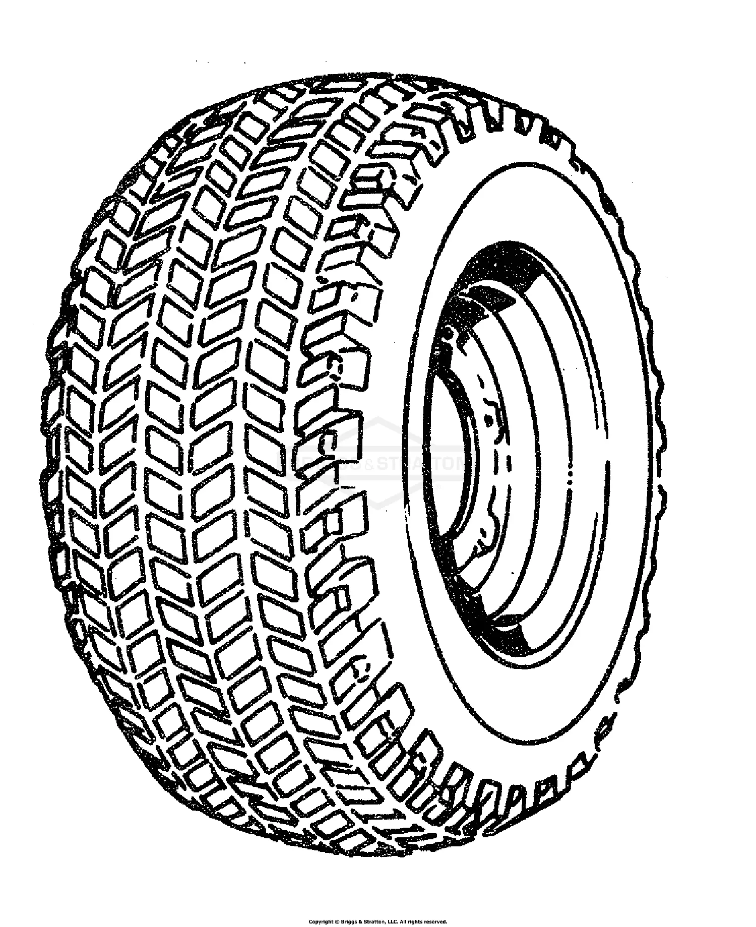 Simplicity 990720 - Turf Wheel and Tire Parts Diagrams