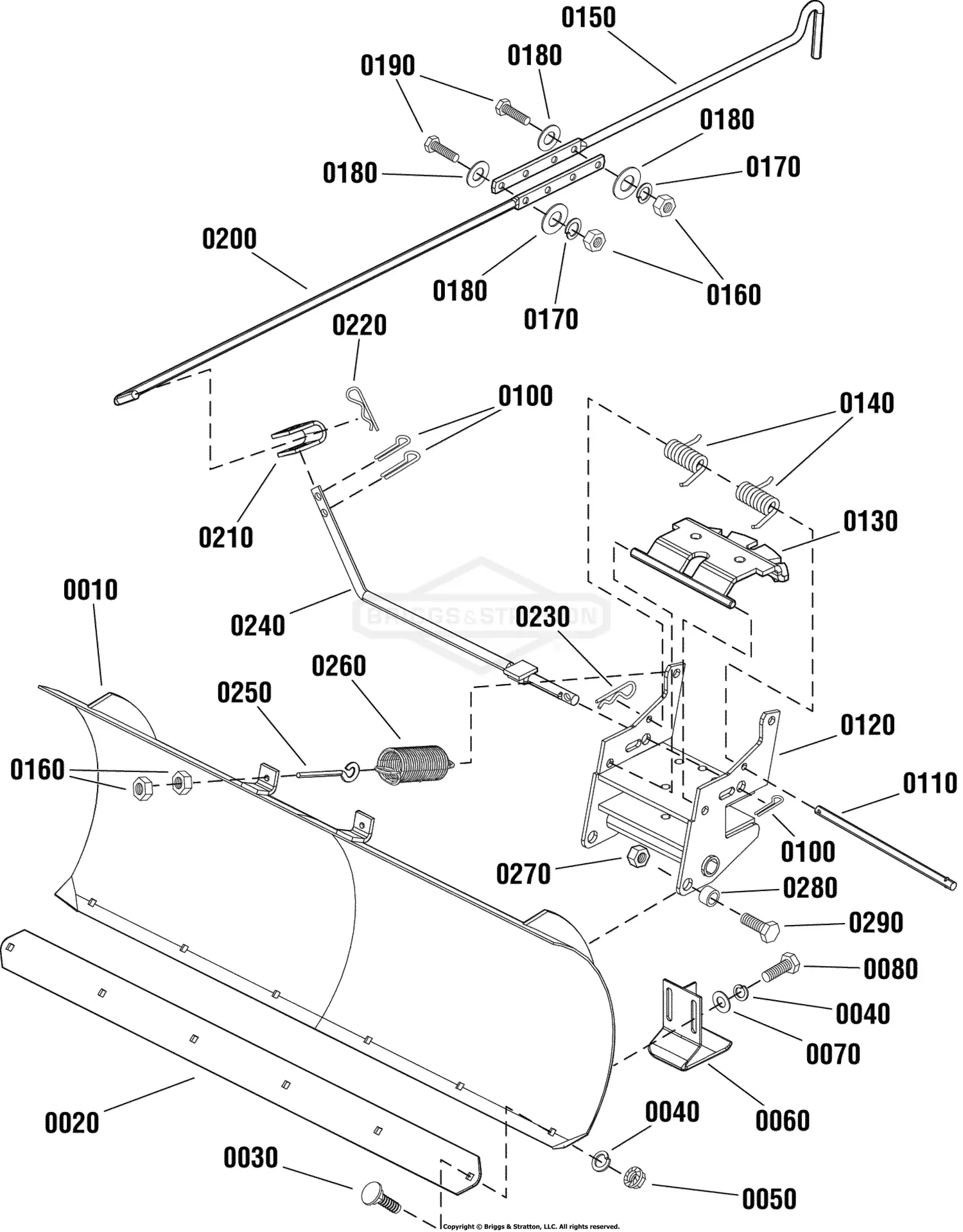 Simplicity 1695939 - Dozer Blade, 48" Parts Diagrams