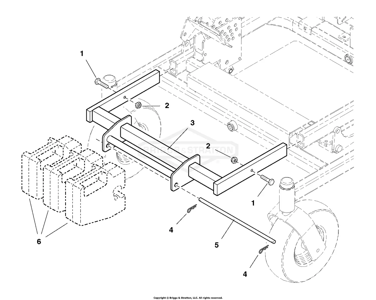 Simplicity 5046869 - Weight Mount Kit Parts Diagrams