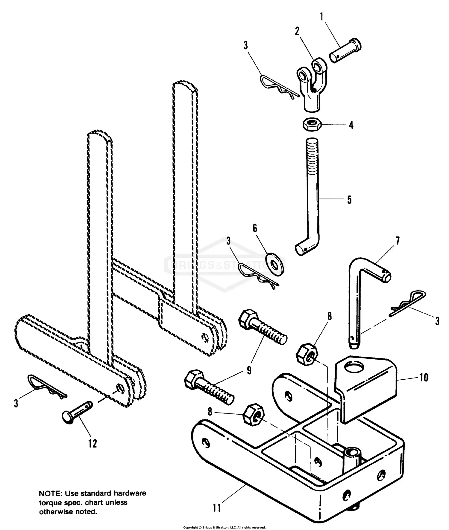 Simplicity 1600055 - One Point Hitch Parts Diagrams
