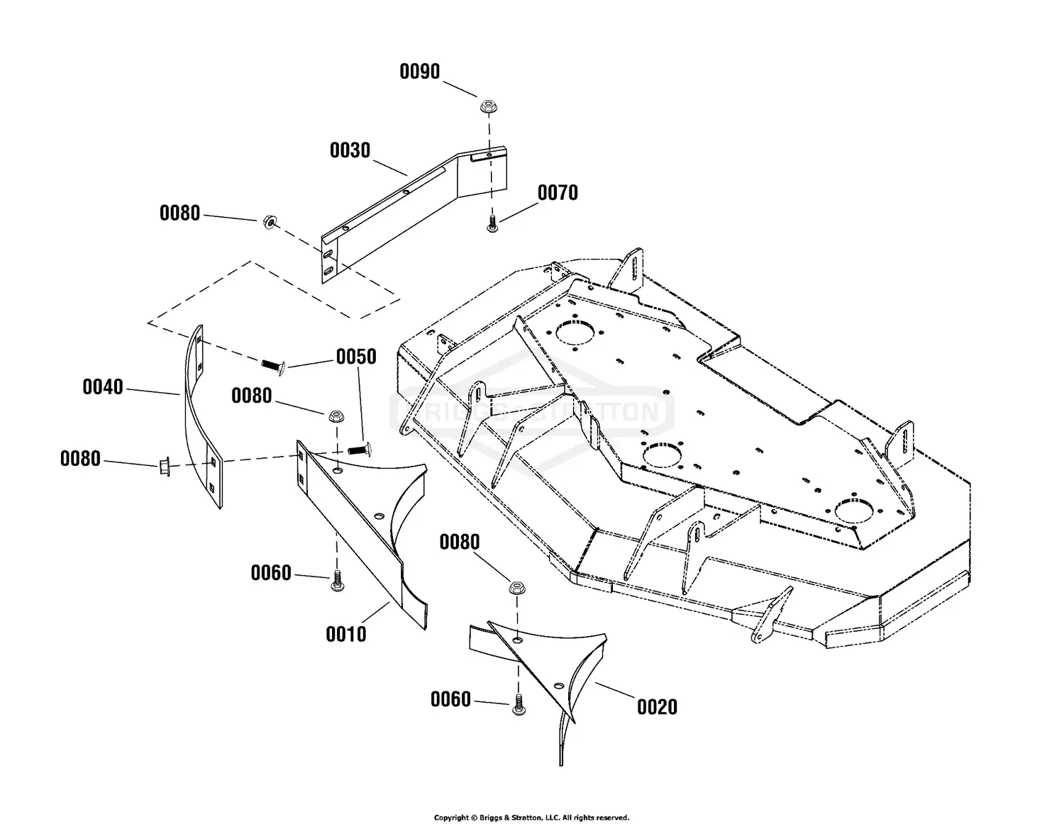 Simplicity 5600322 - Grass Mulcher Kit, 61" ICD Mower ( Serial Nos ...