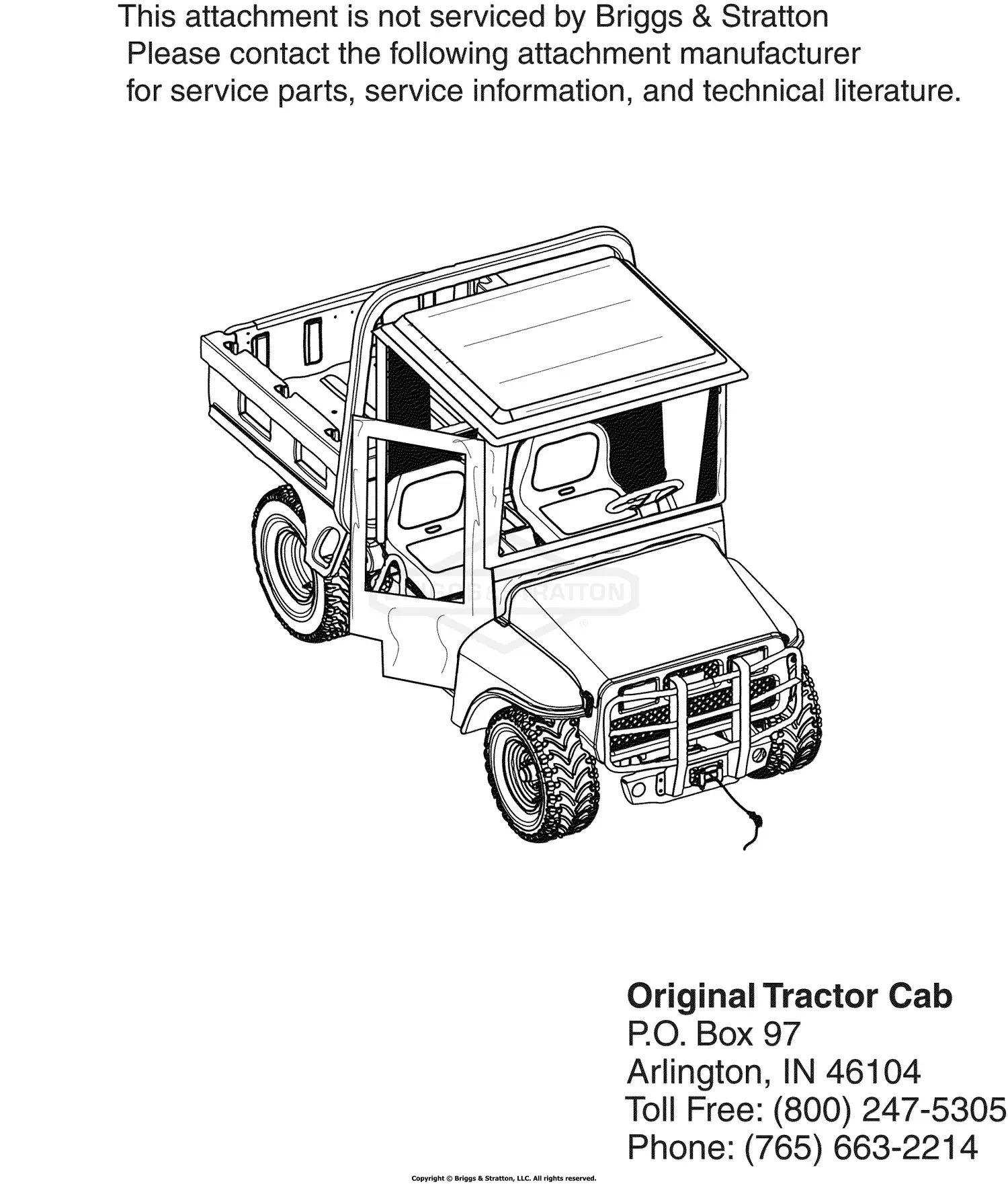 Simplicity 7600015 - Soft Side Cab, Utility Vehicle Parts Diagrams