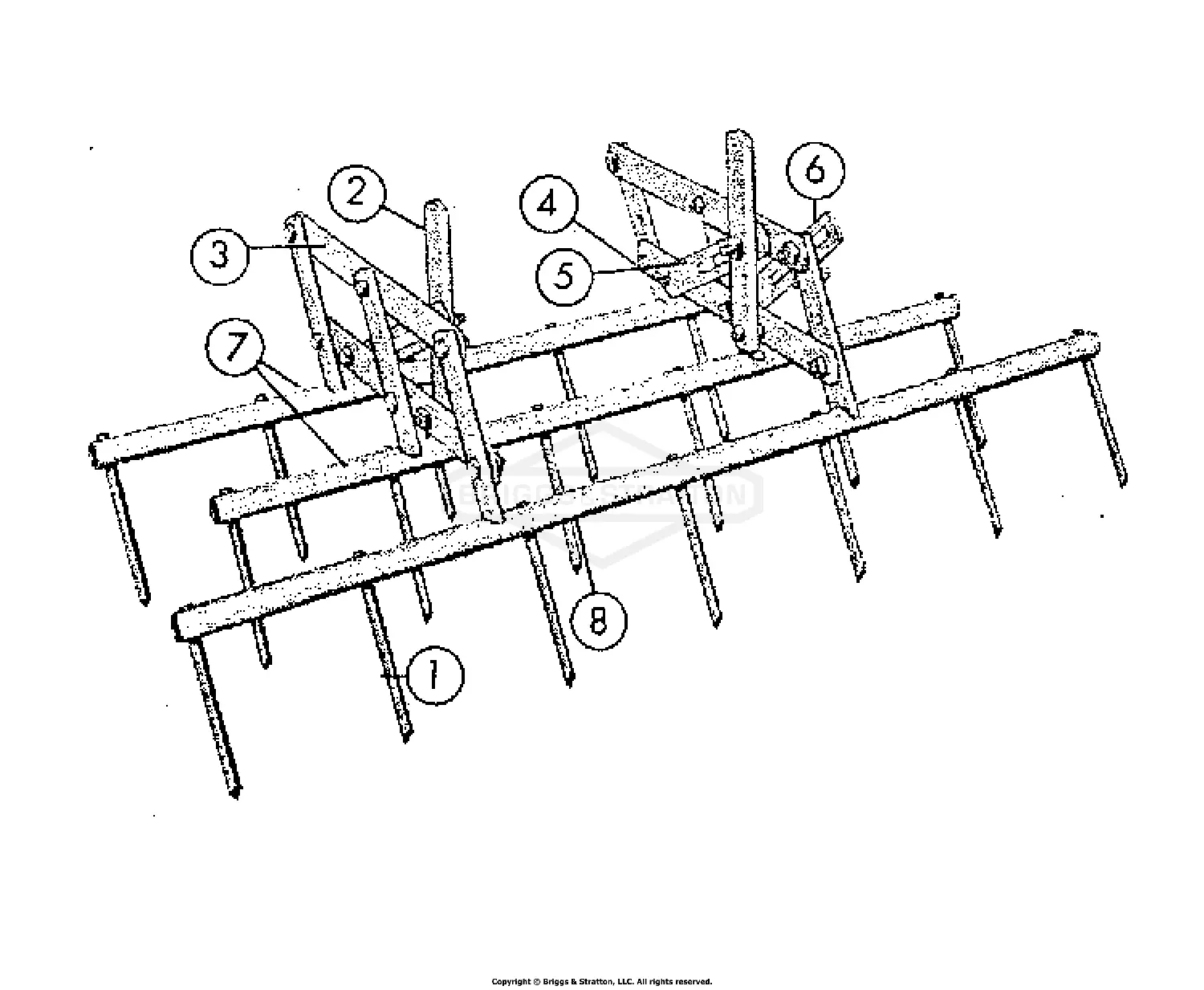 Simplicity Article 5726 - Spike Tooth Harrow Parts Diagrams