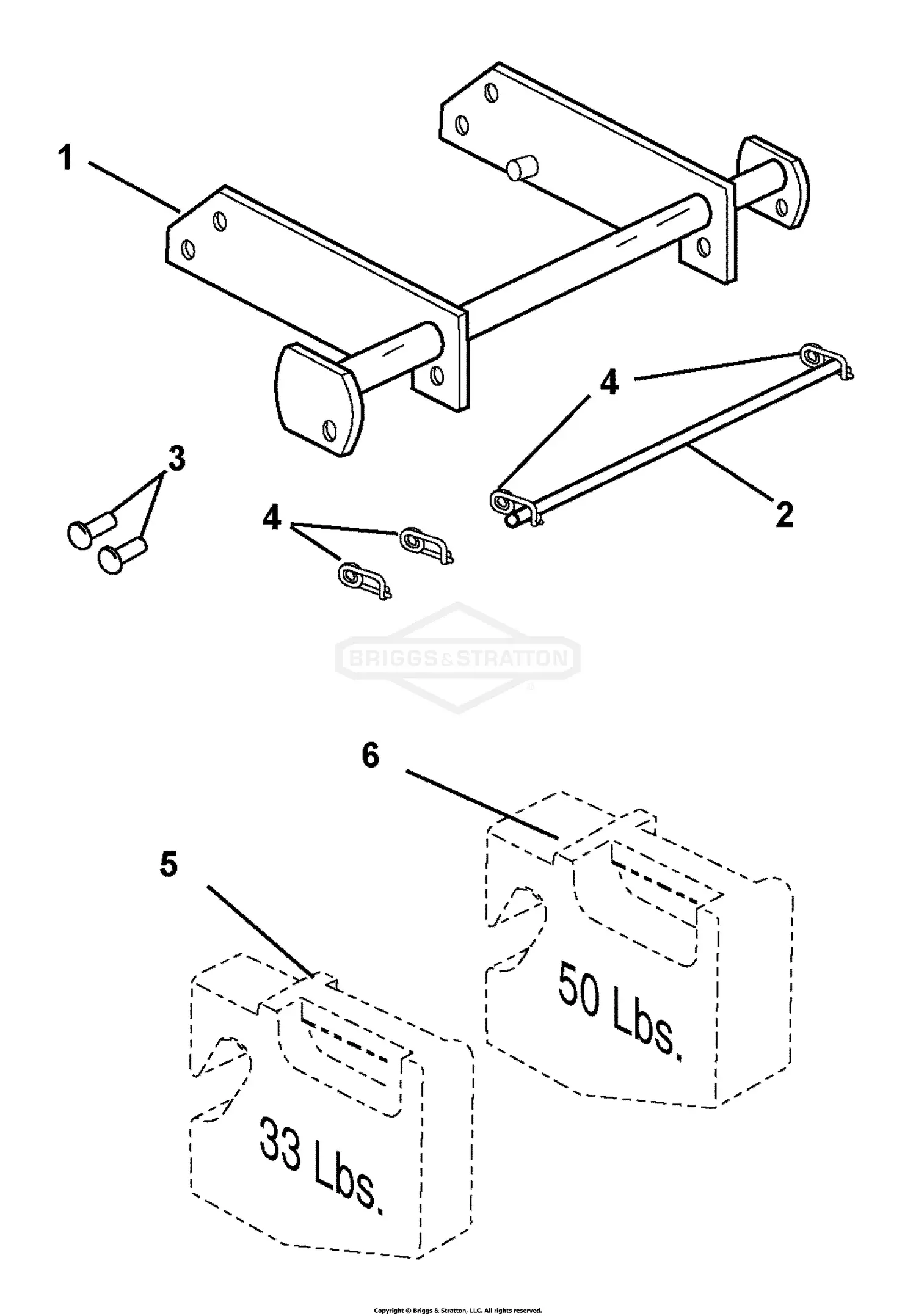 Simplicity 1692940 - Front Weight Carrier Parts Diagrams