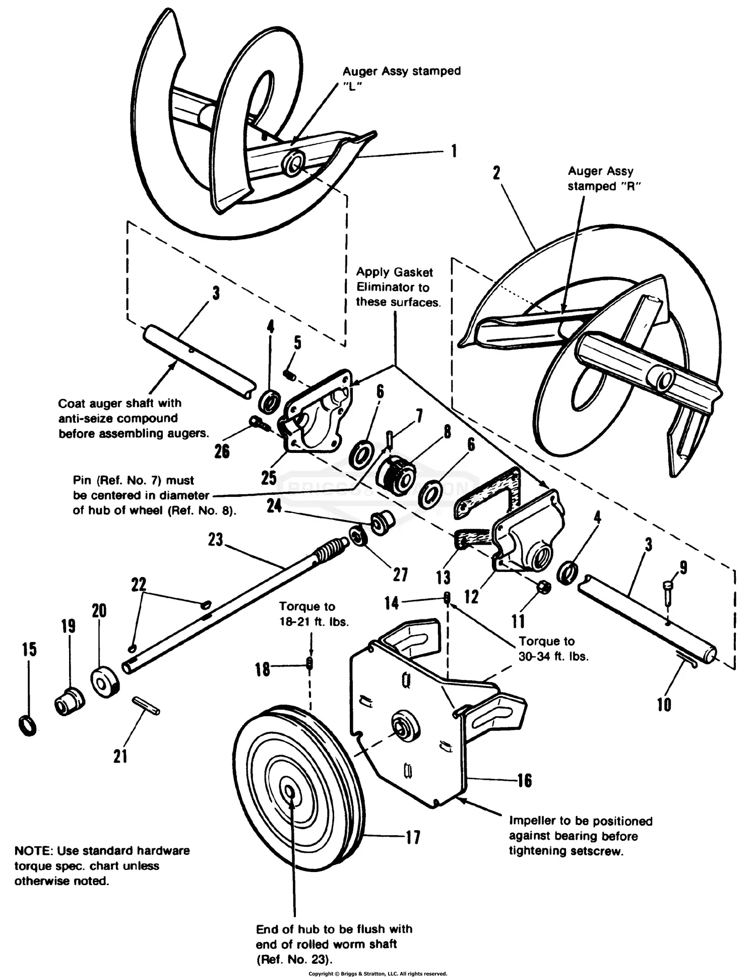 Simplicity 1690778 - 870DC, 8HP 24" Two-Stage Snowthrower (CE/Export ...