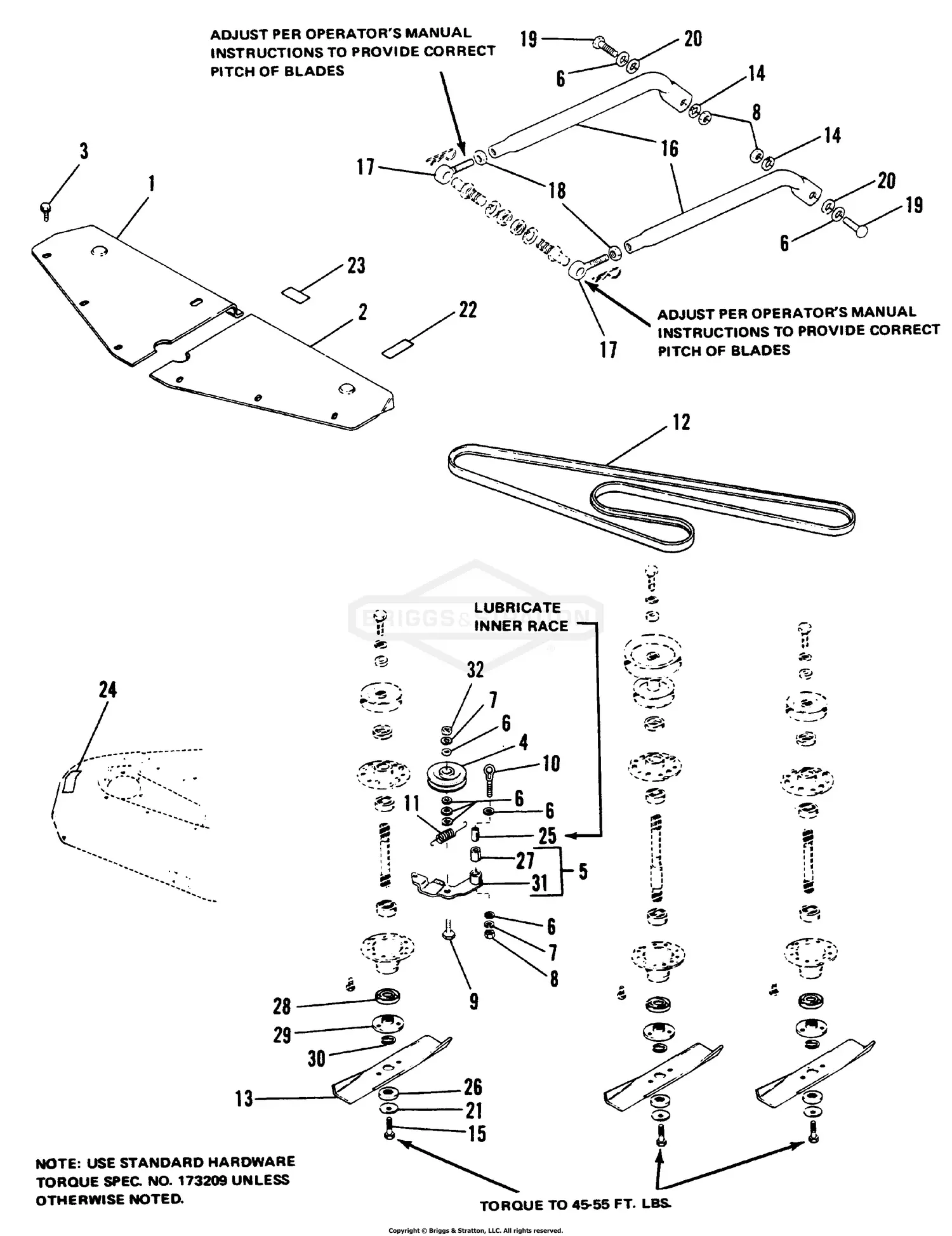 Simplicity 1690334 - 7010, 10HP 6-Speed and 42" Rotary Mower Parts Diagrams