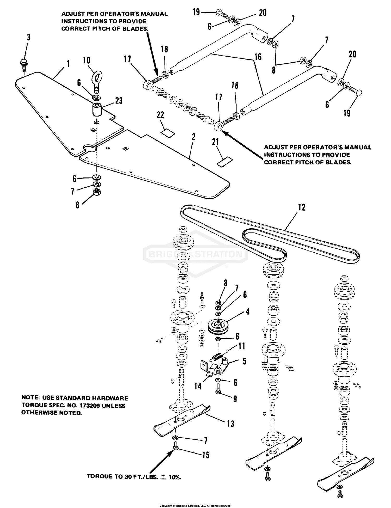 Simplicity 1690015 - Baron, 13HP System 7013 Shuttle Parts Diagrams