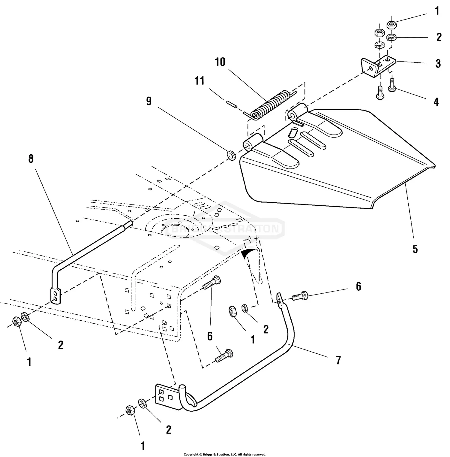 Simplicity 1693109 - Legacy, 20HP V-Twin and 48" Mower Deck Parts Diagrams